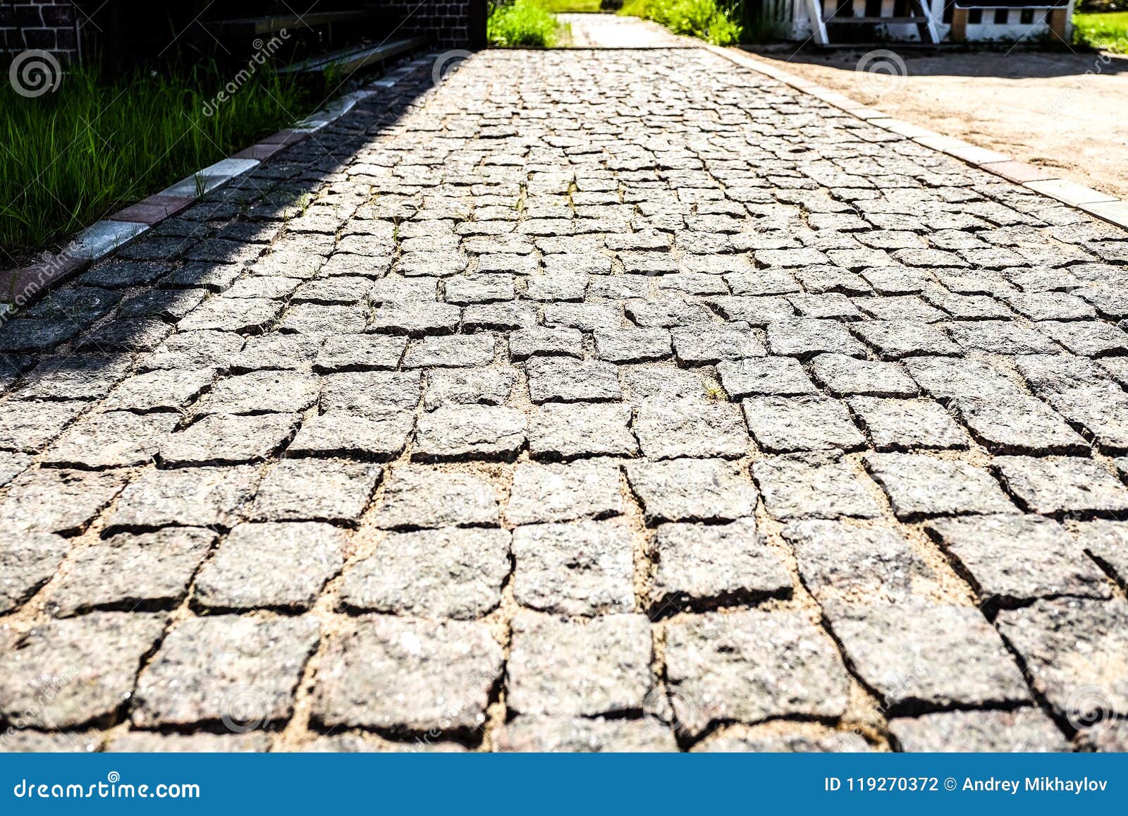 The Stone Pavement of the Blocks. Stock Photo - Image of garden ...