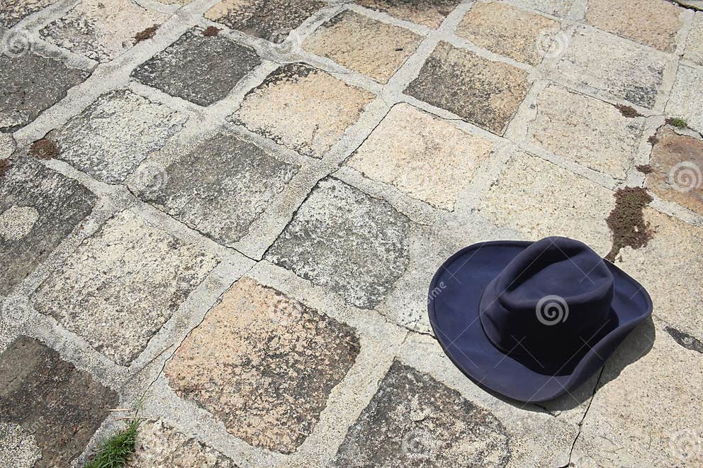 Stone Pavement with Hat and Stones Stock Photo - Image of design ...