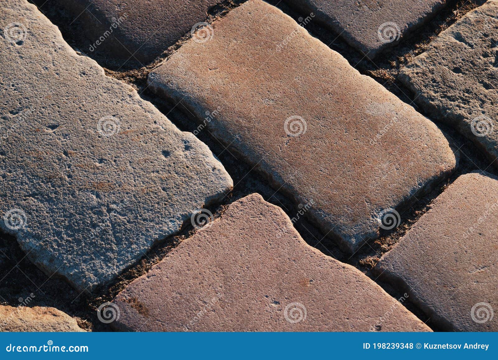 Stone Pavement Lit by the Sun Stock Photo - Image of pave, road: 198239348