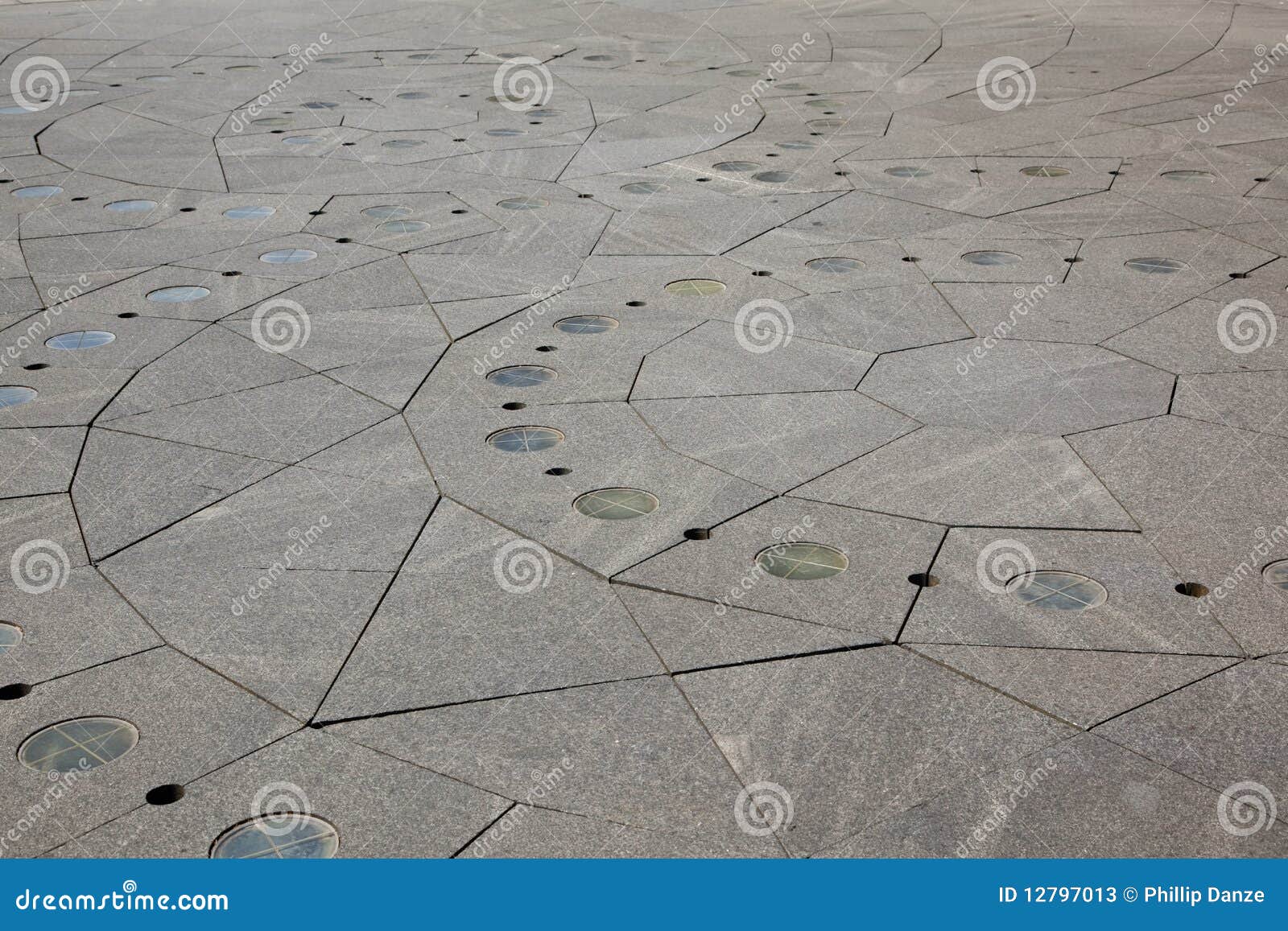 Stone Pavement with Ornate, Geometrical Design. Stock Image - Image of ...