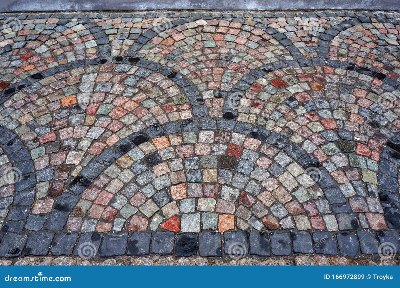 Pavement Pattern With Cast Concrete Blocks Stock Image | CartoonDealer ...