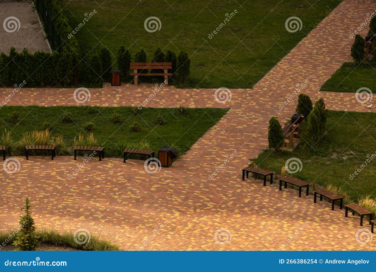 Stone Pavement in Perspective. Stone Pavement Texture. Square with ...