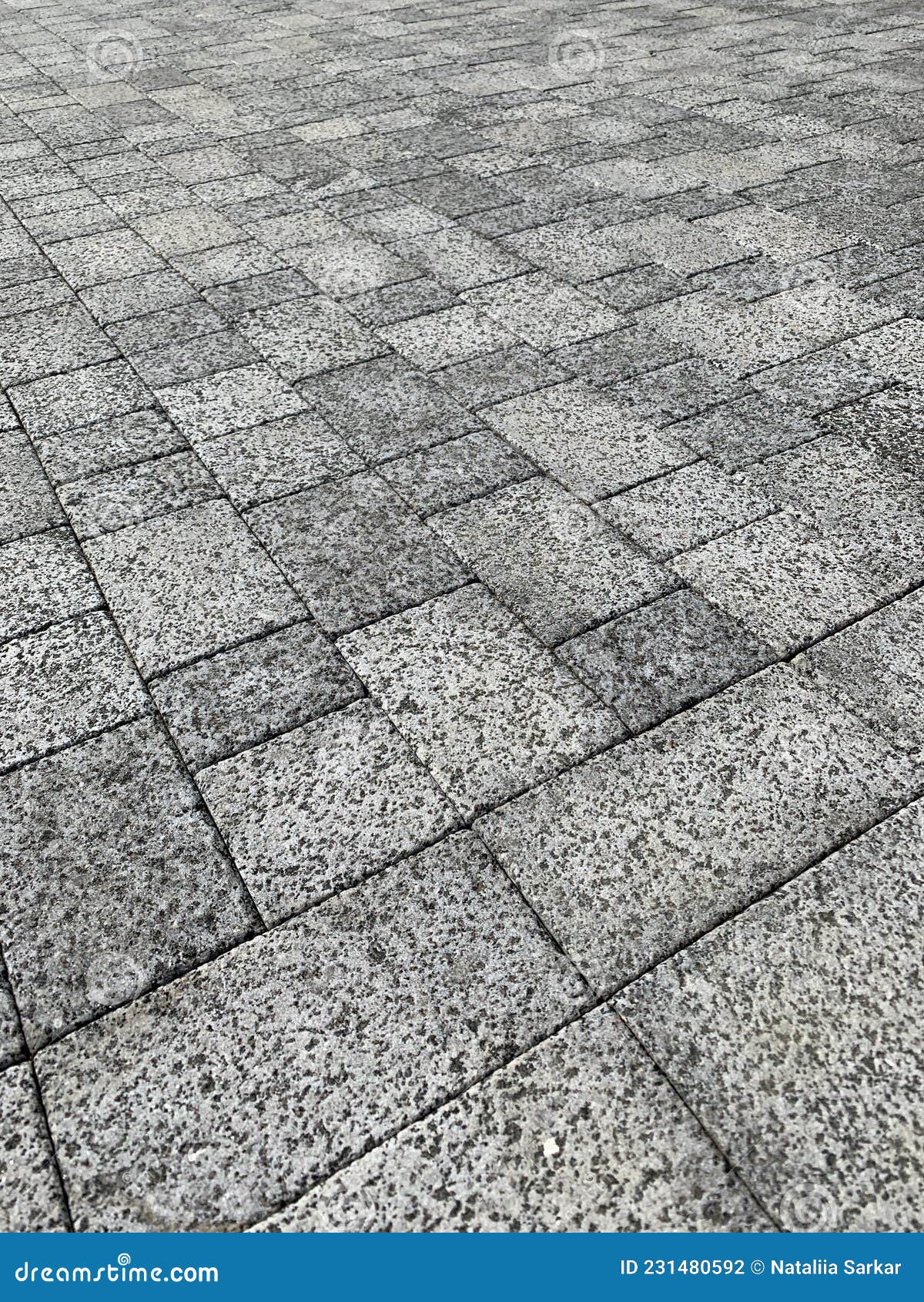 Stone Pavement In Perspective. Stone Pavement Texture. Granite ...