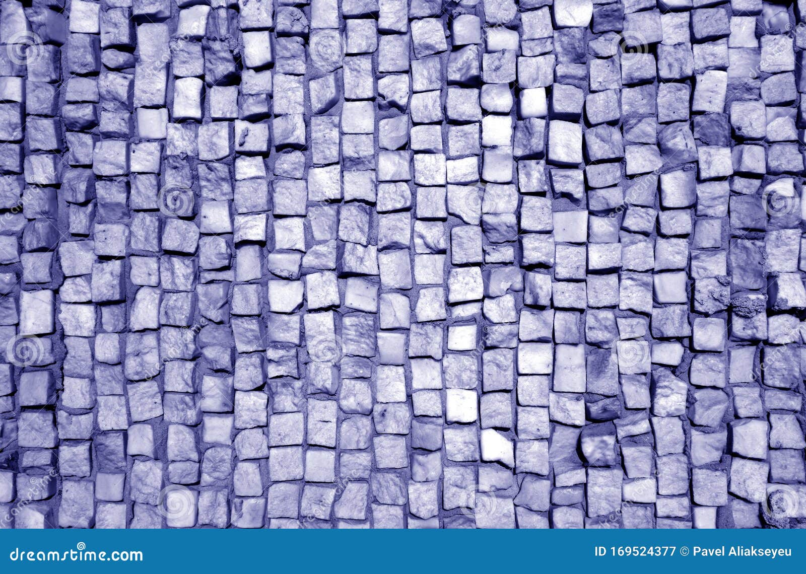 Stone Pavement Surface in Blue Tone Stock Image - Image of rock, shape ...