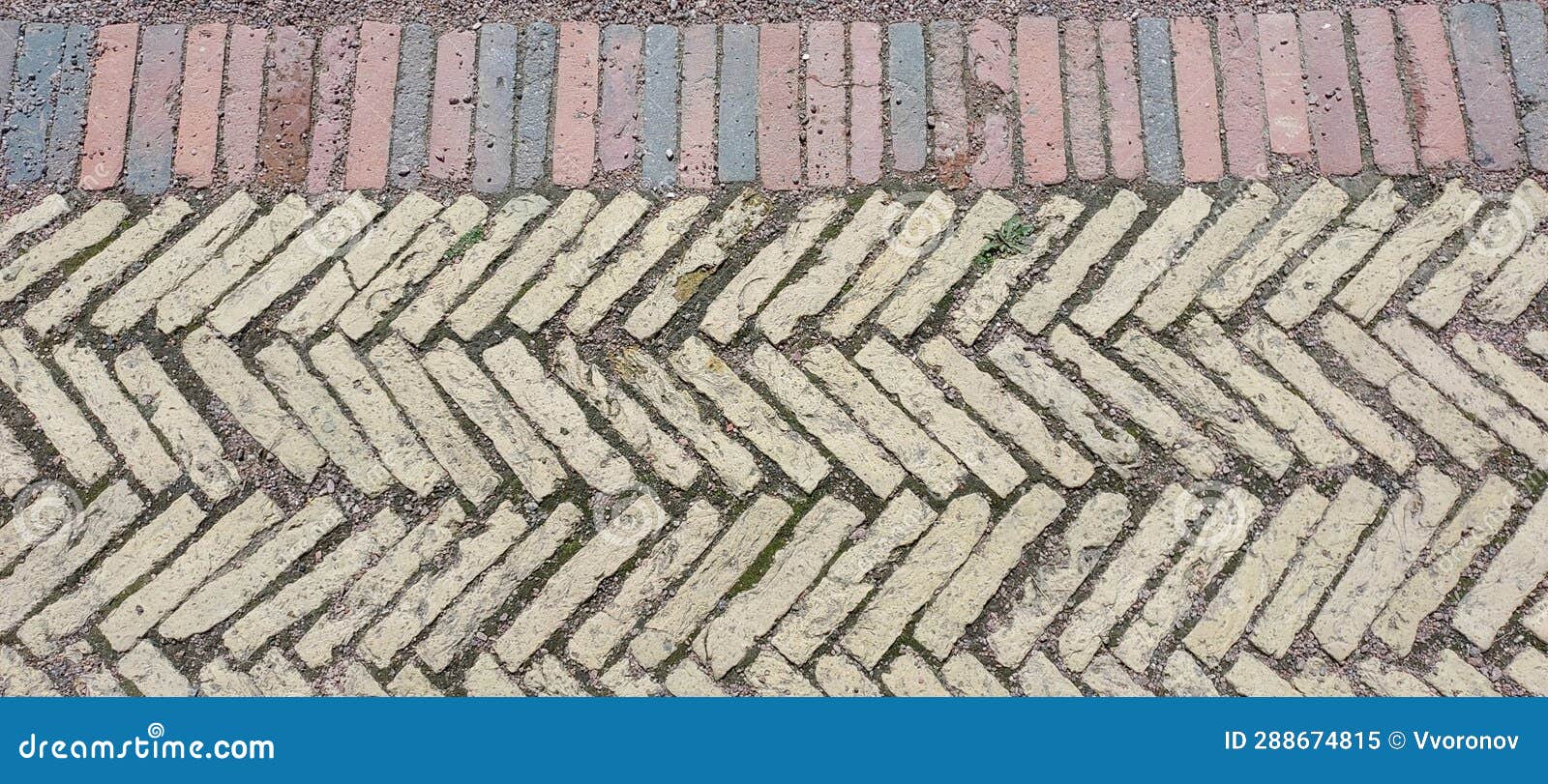 Stone and Brick Pavement stock image. Image of grunge - 288674815