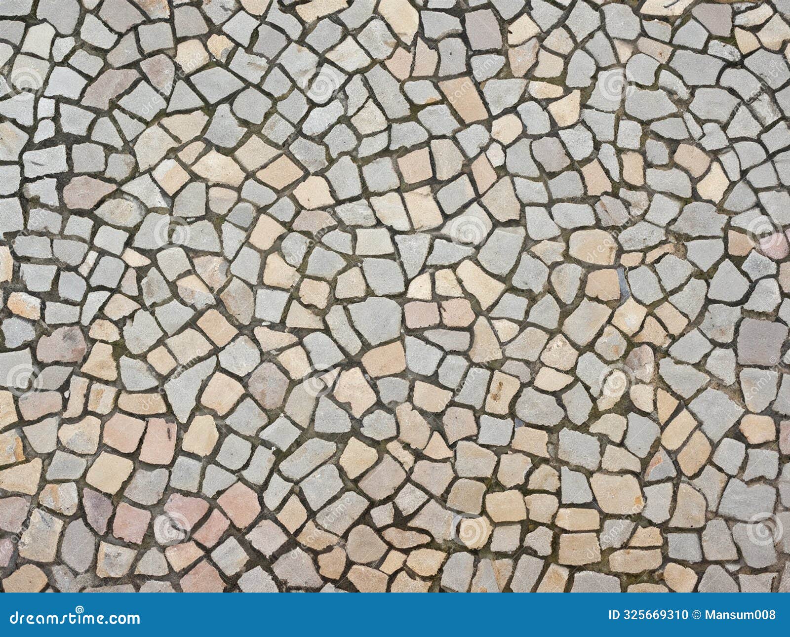 Pavement Texture Of Regularly Smooth Stones 0010 Royalty-Free Stock ...