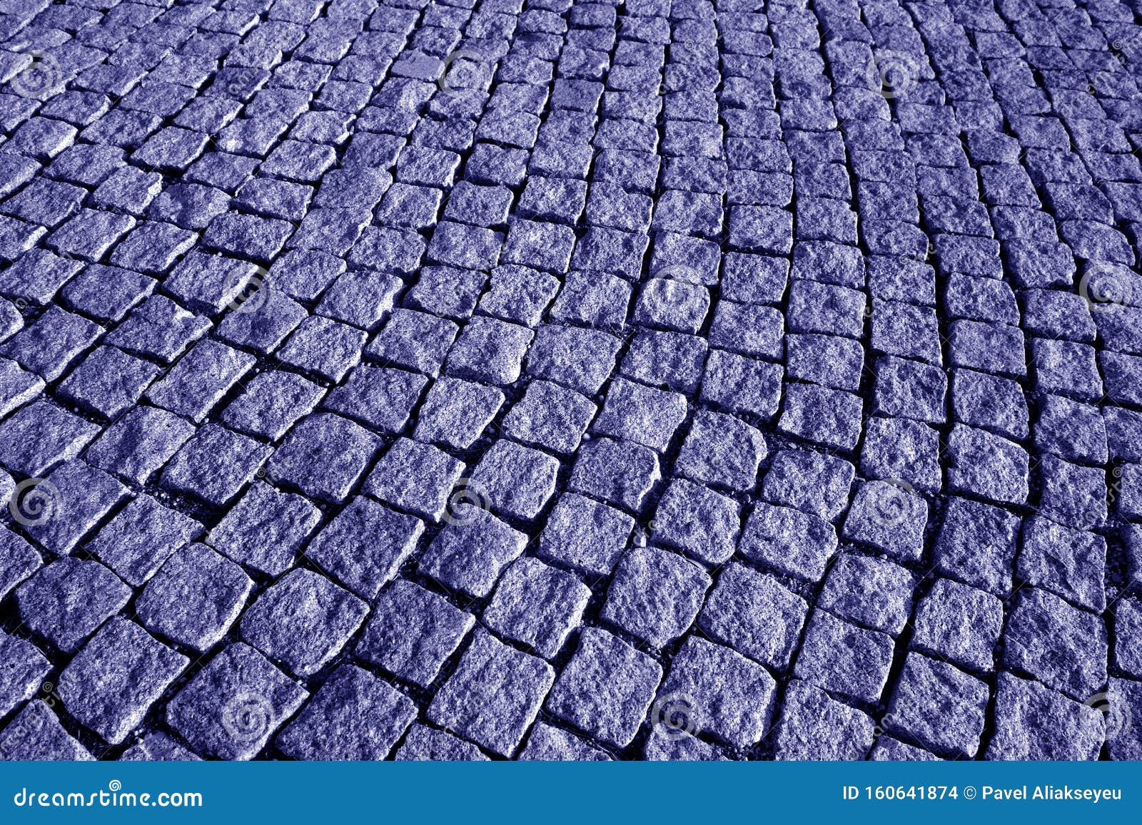 Stone Pavement Texture in Blue Tone Stock Photo - Image of ground ...
