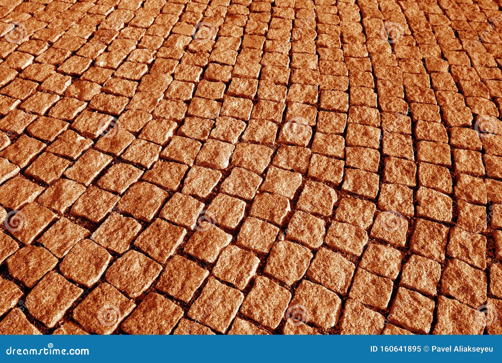 Stone Pavement Texture in Orange Tone Stock Image - Image of backdrop ...