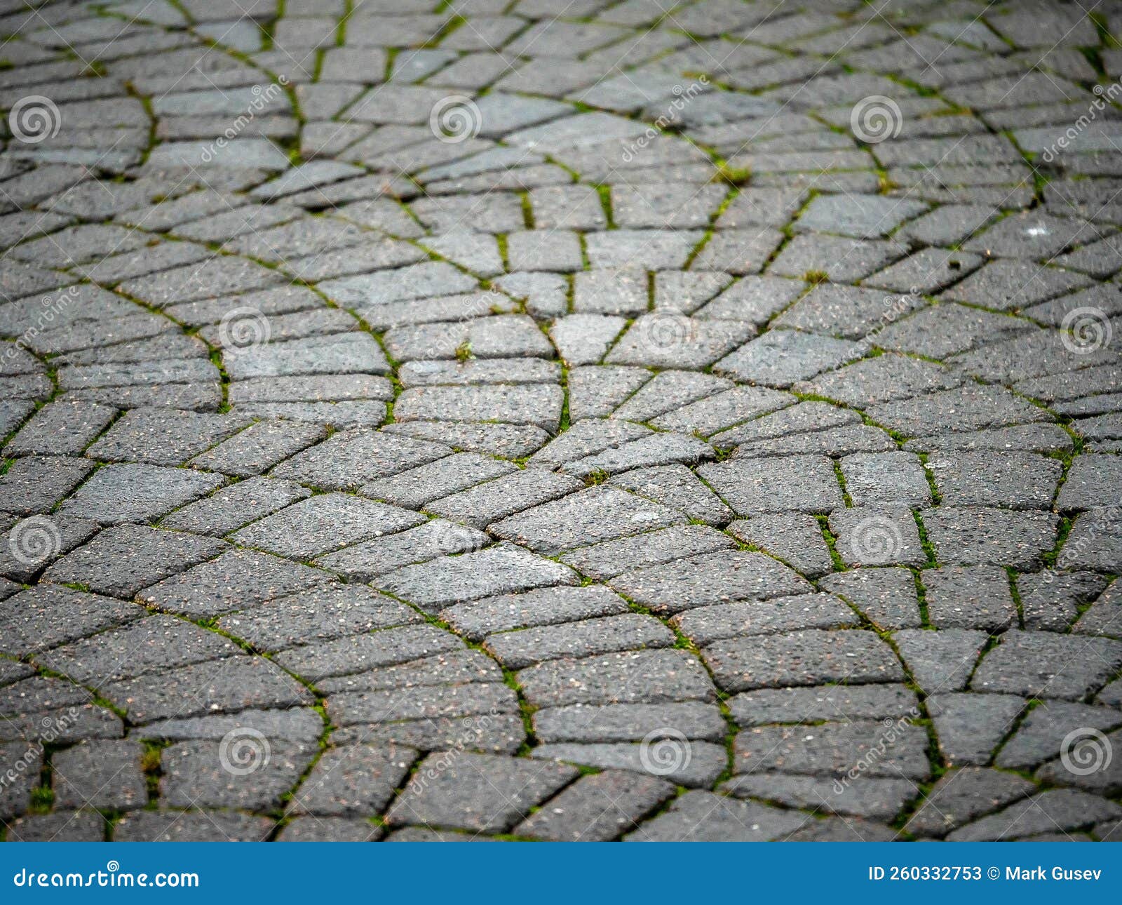 Stone Pavement Texture in Perspective View. Grey Color Stock Image ...