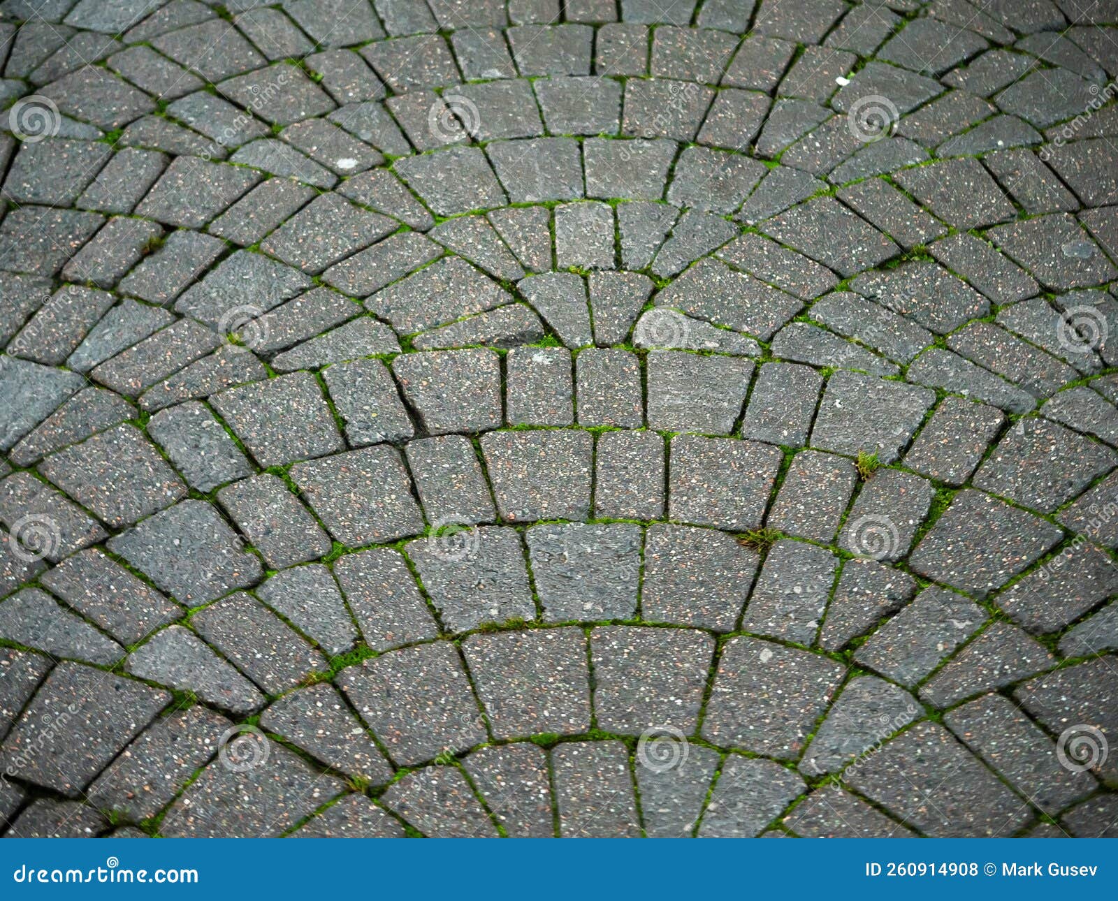 Stone Pavement Texture in Perspective View. Grey Color Stock Photo ...