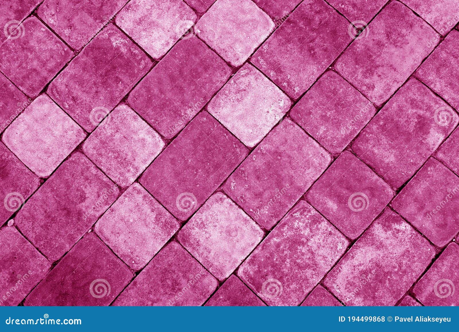 Stone Pavement Texture in Pink Tone Stock Photo - Image of rock, block ...