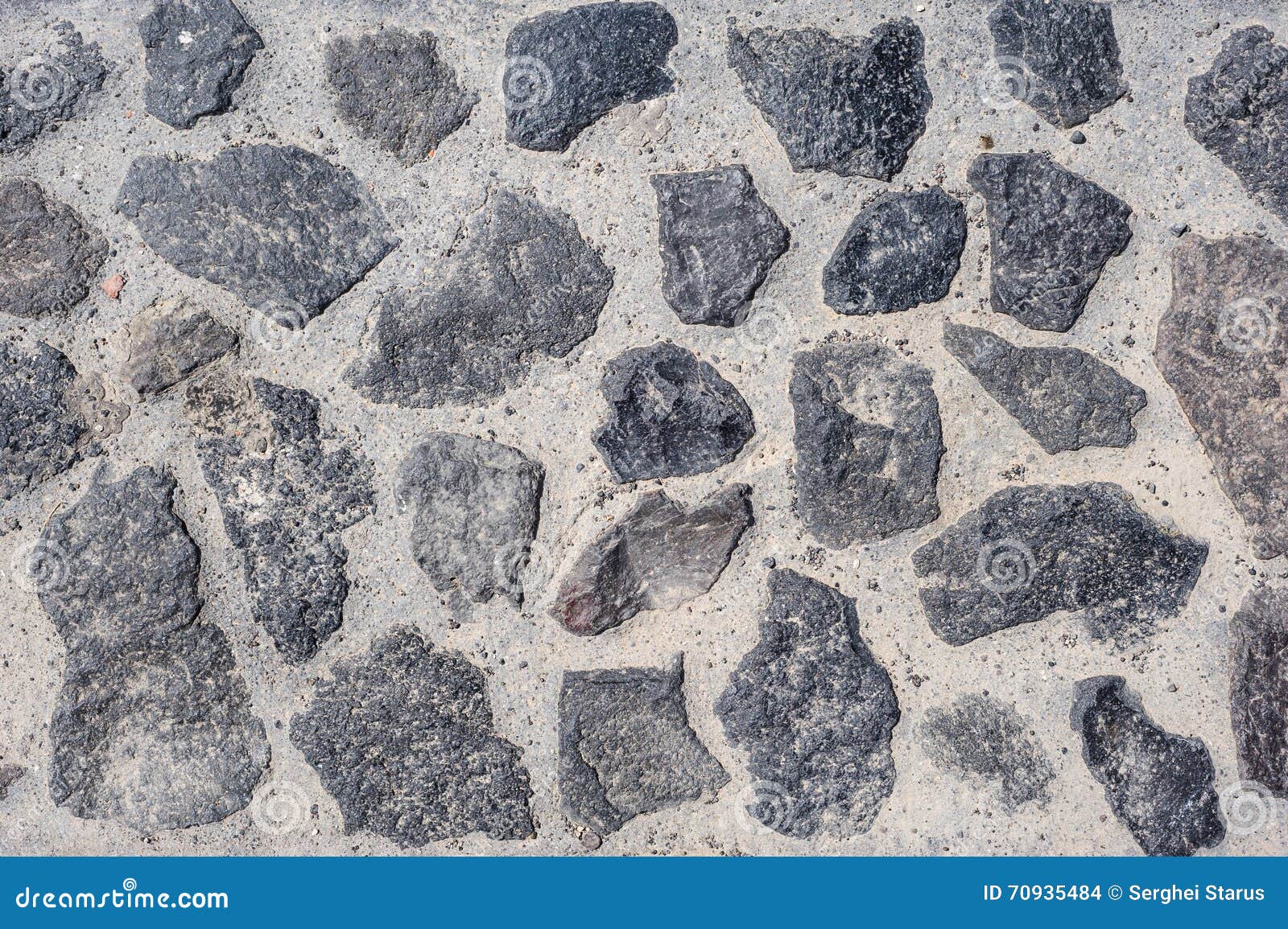 Stone pavement texture stock photo. Image of pebble, historic - 70935484