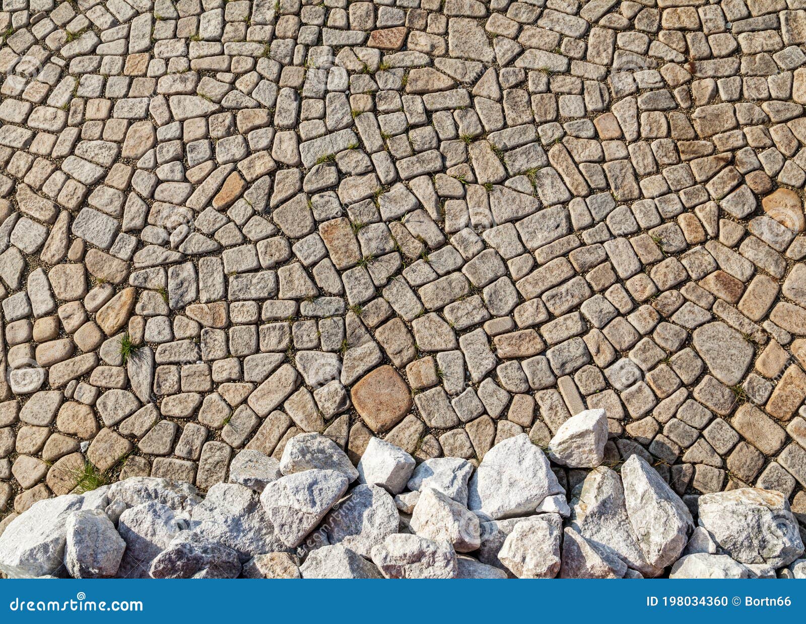 Pavement Top View. Pavement Texture. Background Of Old Cobblestone ...
