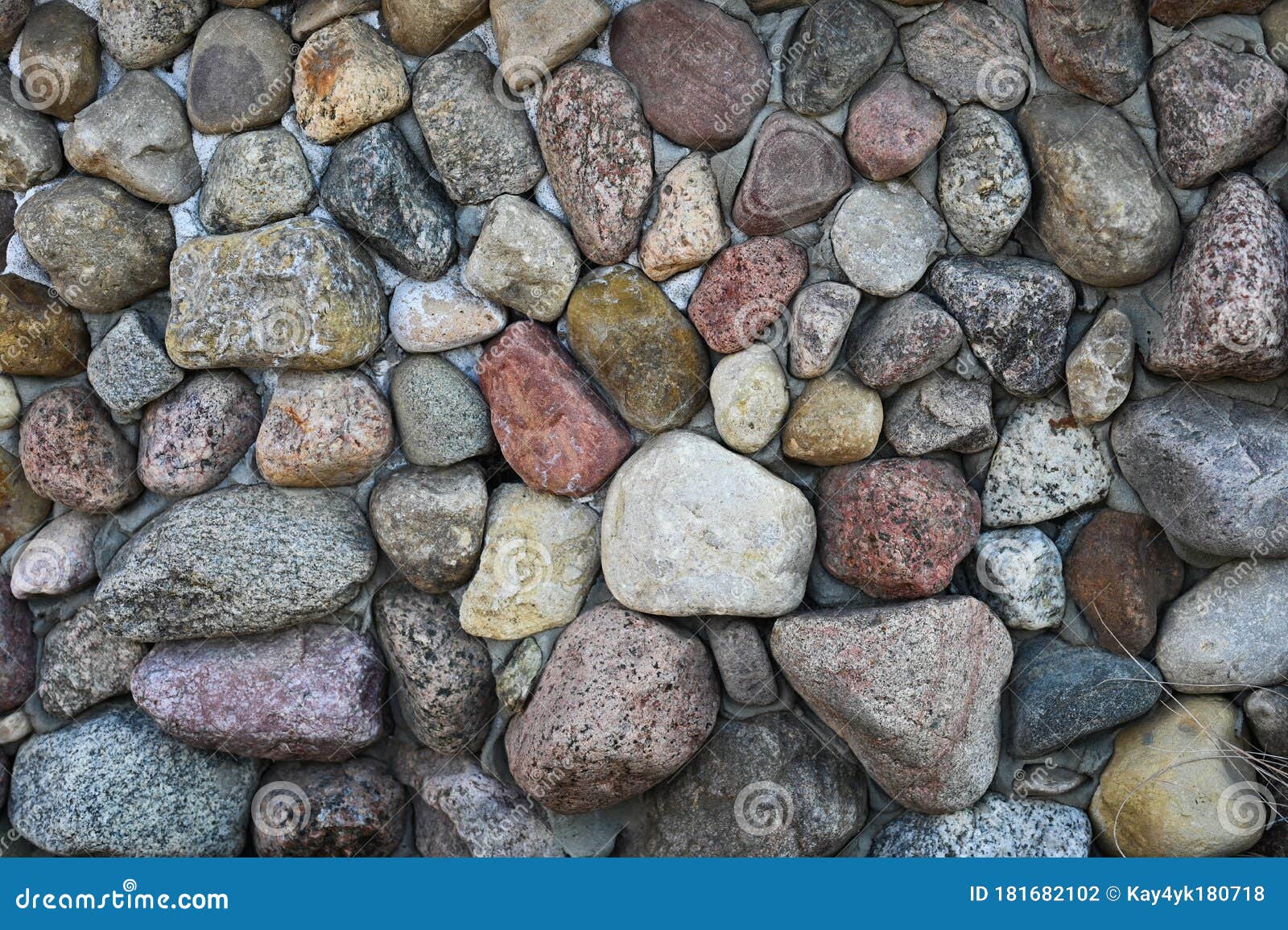 Stone Pavers Close-up. Background of Different Stones Stock Photo ...
