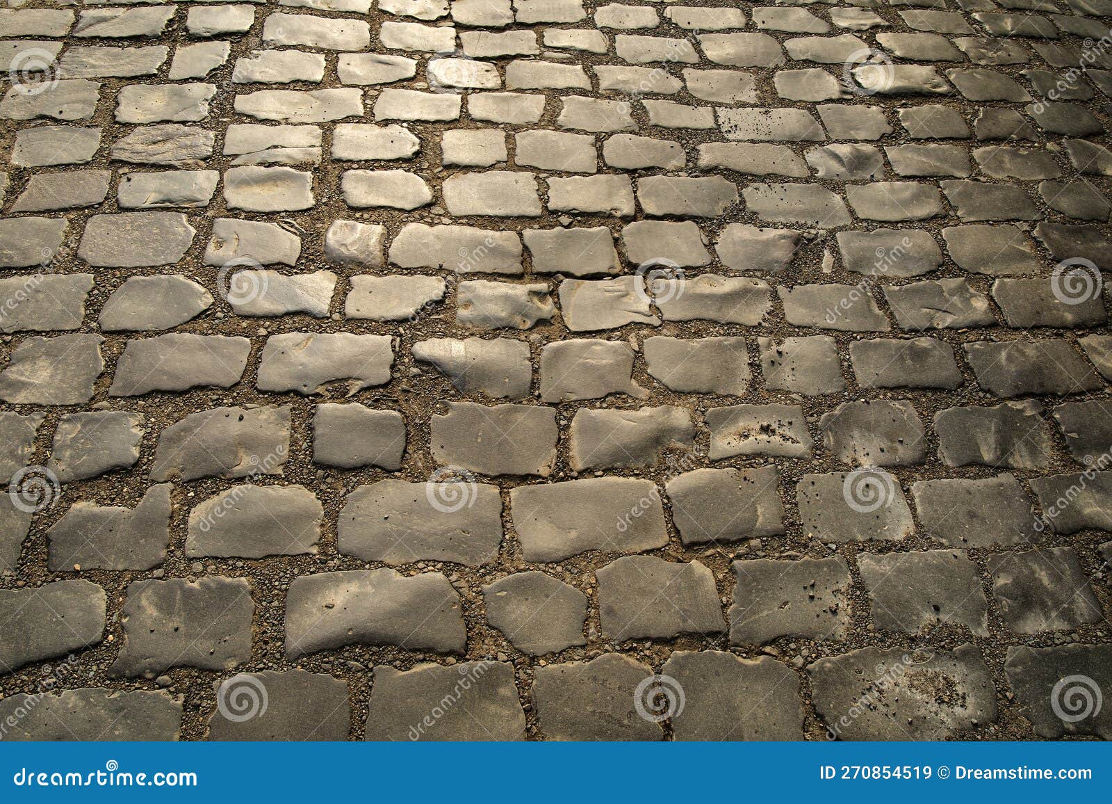 Stone Paving Block Walk Path in the Park Stock Image - Image of street ...