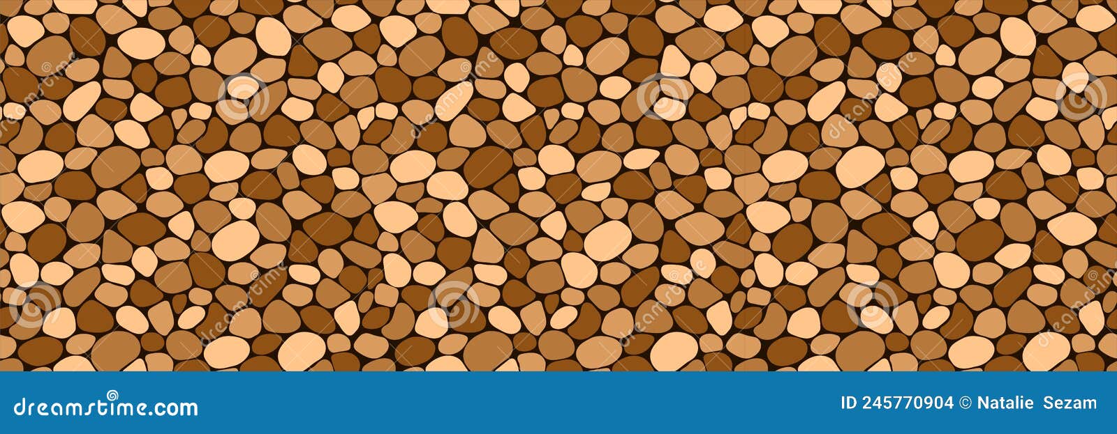 Rubble Stone Pattern Texture - Seamless Vector Illustration ...