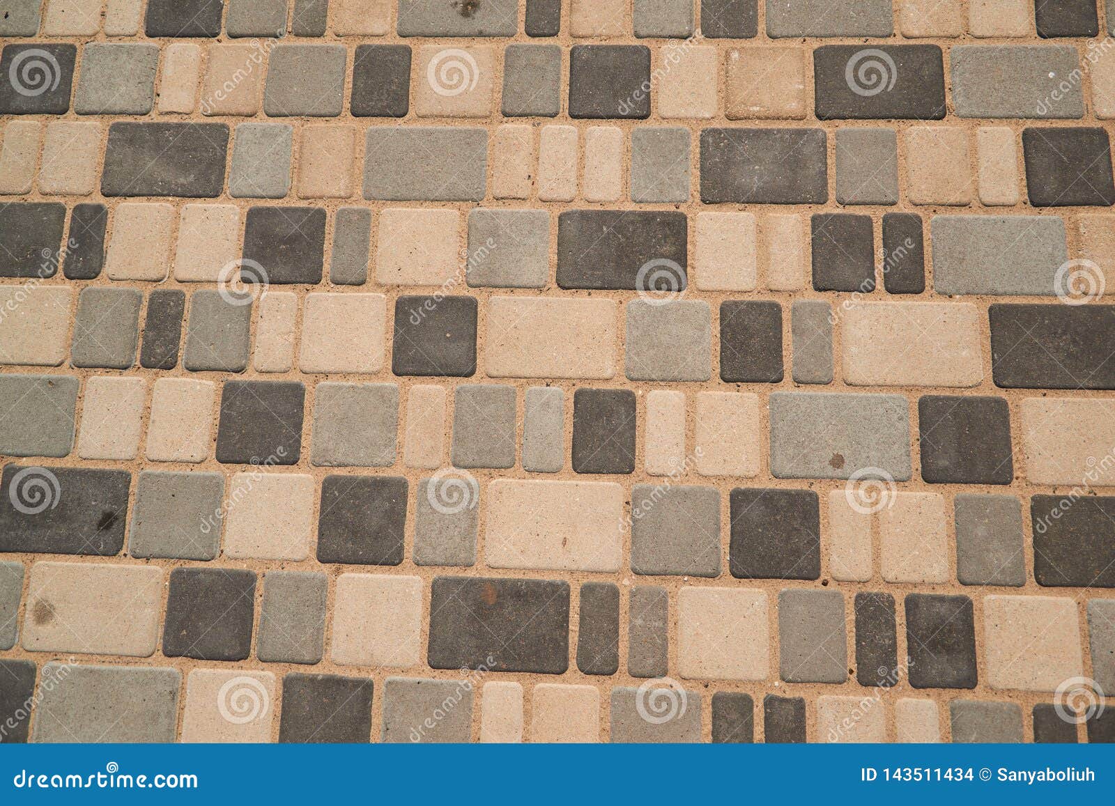 Stone Paving Texture. Abstract Pavement Background. Selective Focus ...