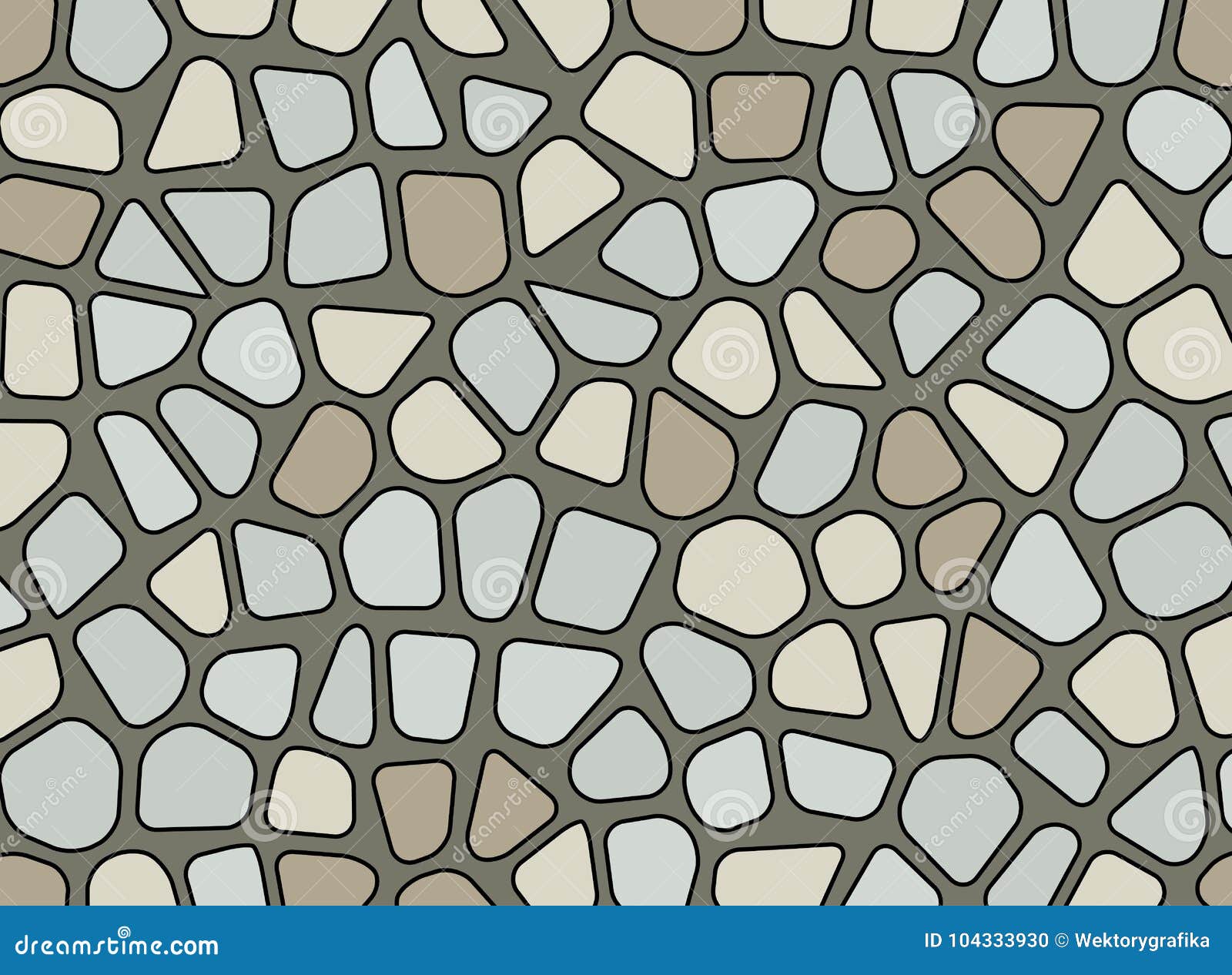 Stone Pebble Texture Mosaic Vector Background Wallpaper Stock Vector ...