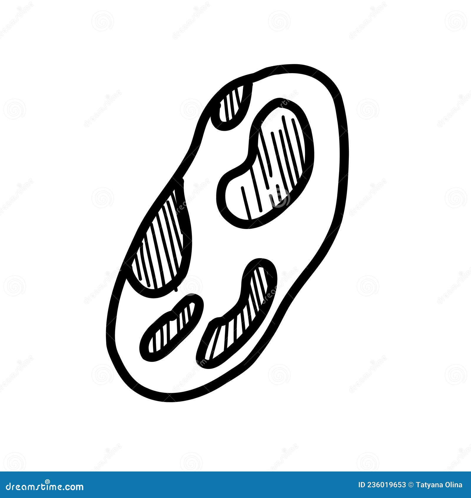 Stone Sketch. Vector Illustration in the Style of a Doodle Stock Vector ...