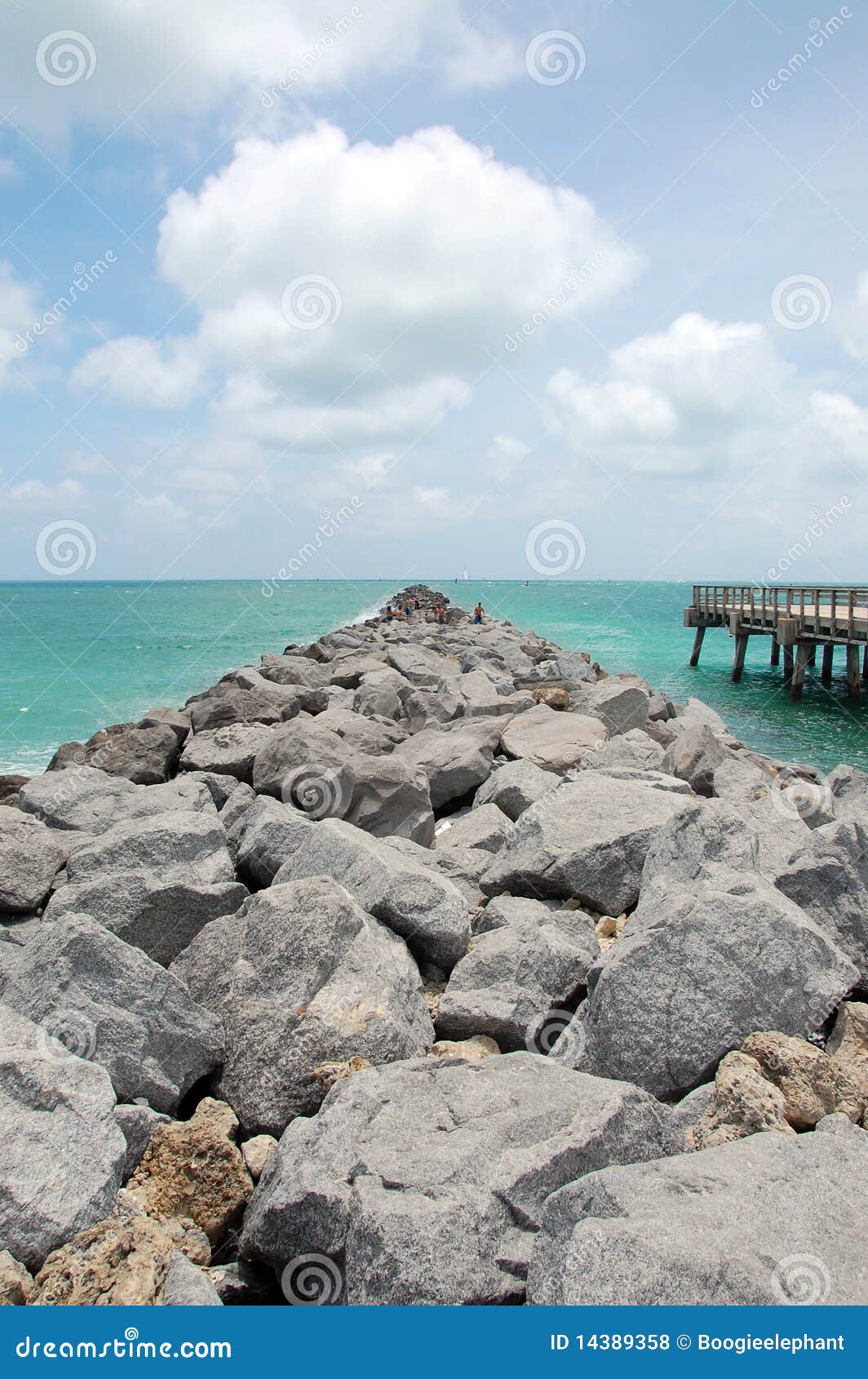 Stone pier stock photo. Image of miami, pointe, large - 14389358
