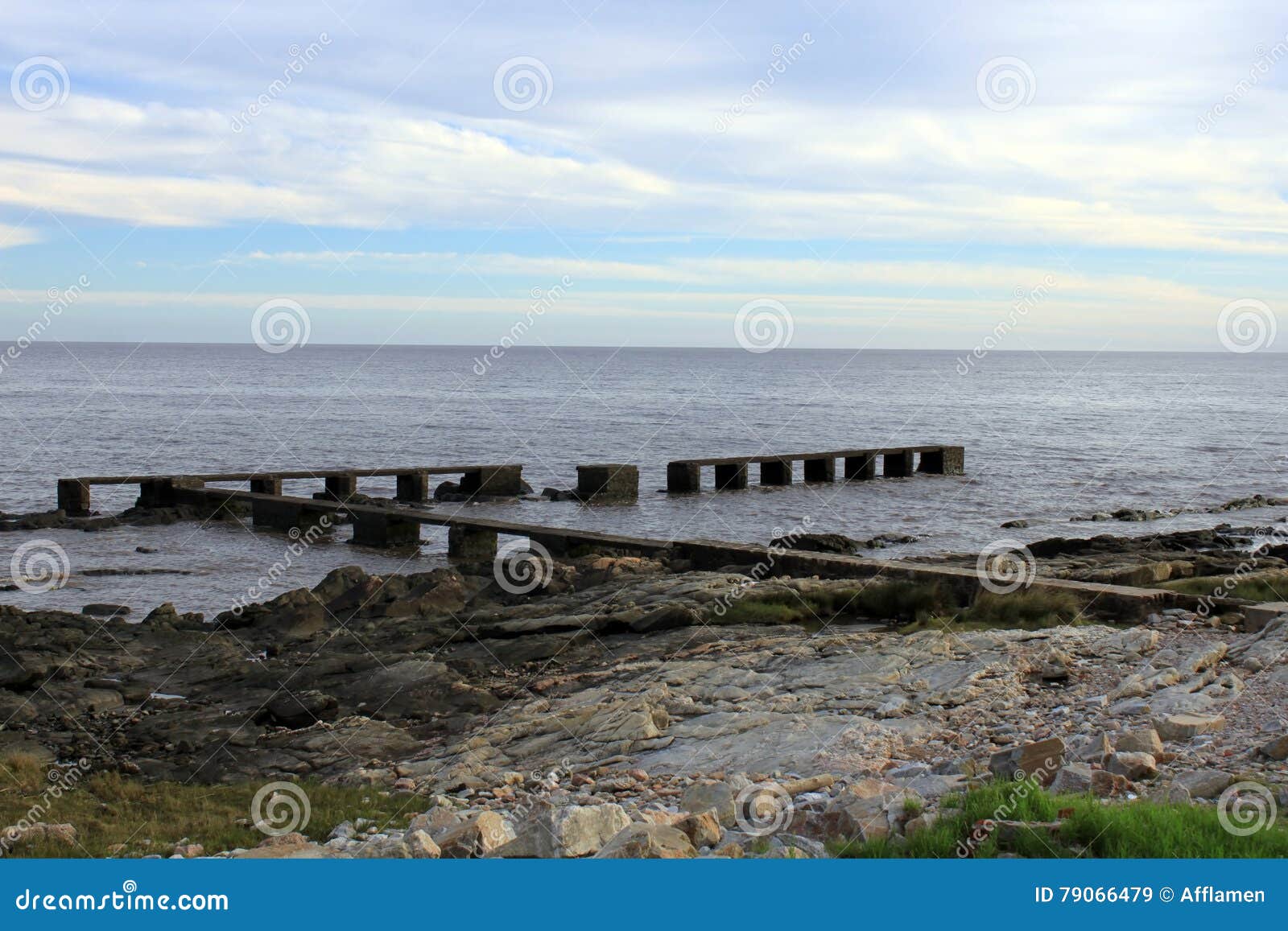 Stone pier stock image. Image of seascape, atlantic, stone - 79066479