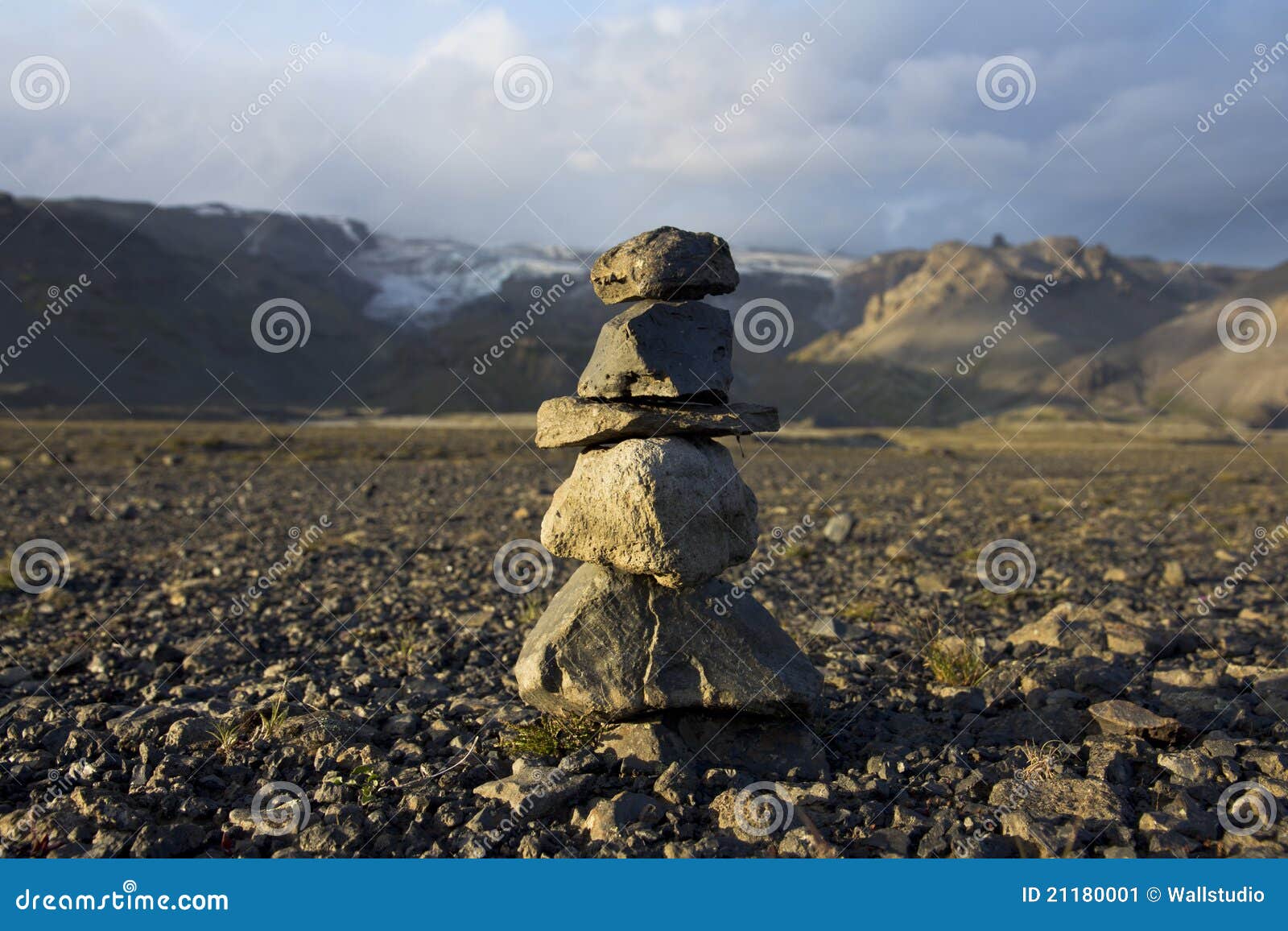 Stone pile stock image. Image of glacier, stones, mountains - 21180001