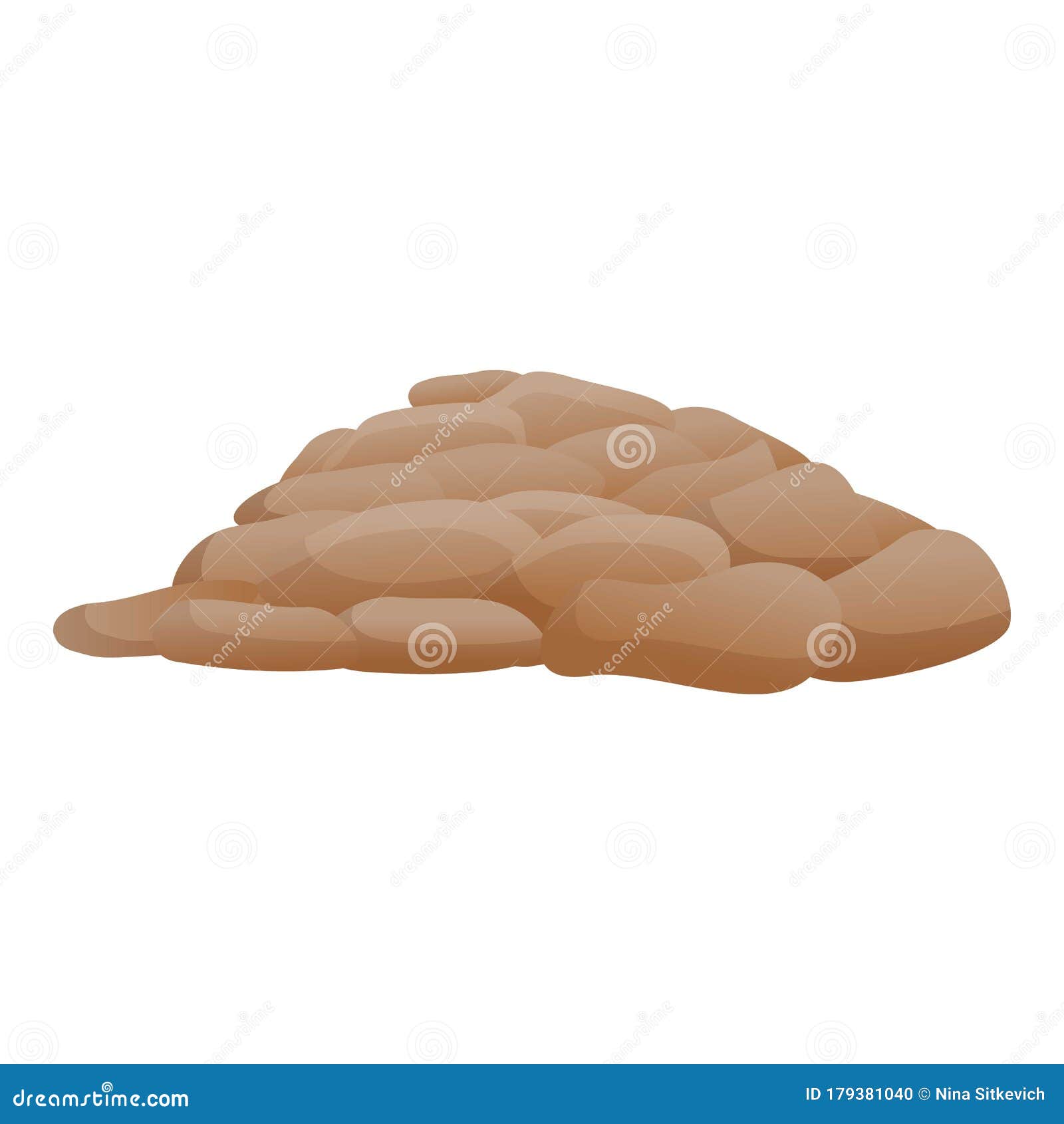 Stone Pile Icon, Cartoon Style Stock Vector - Illustration of flagstone ...