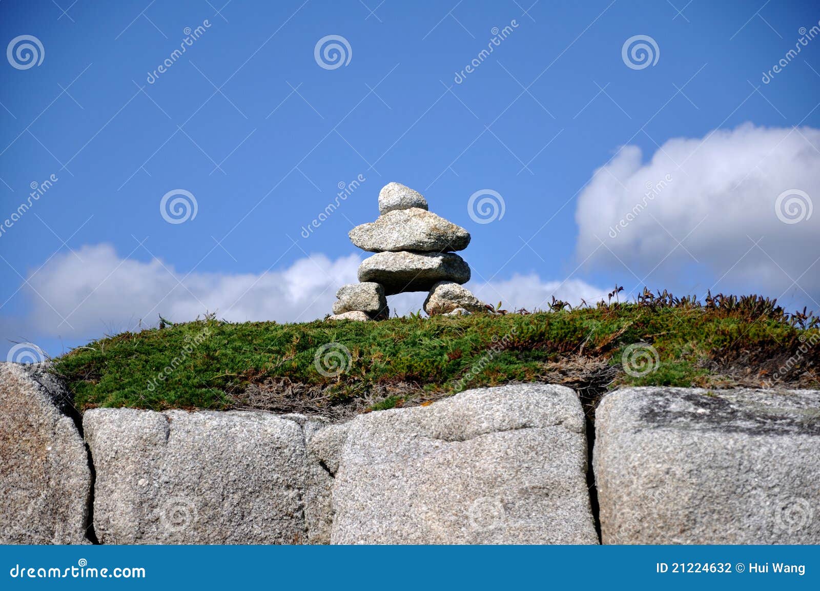 Stone Pile Near Peggys Cove Stock Photo - Image of cloud, travel: 21224632