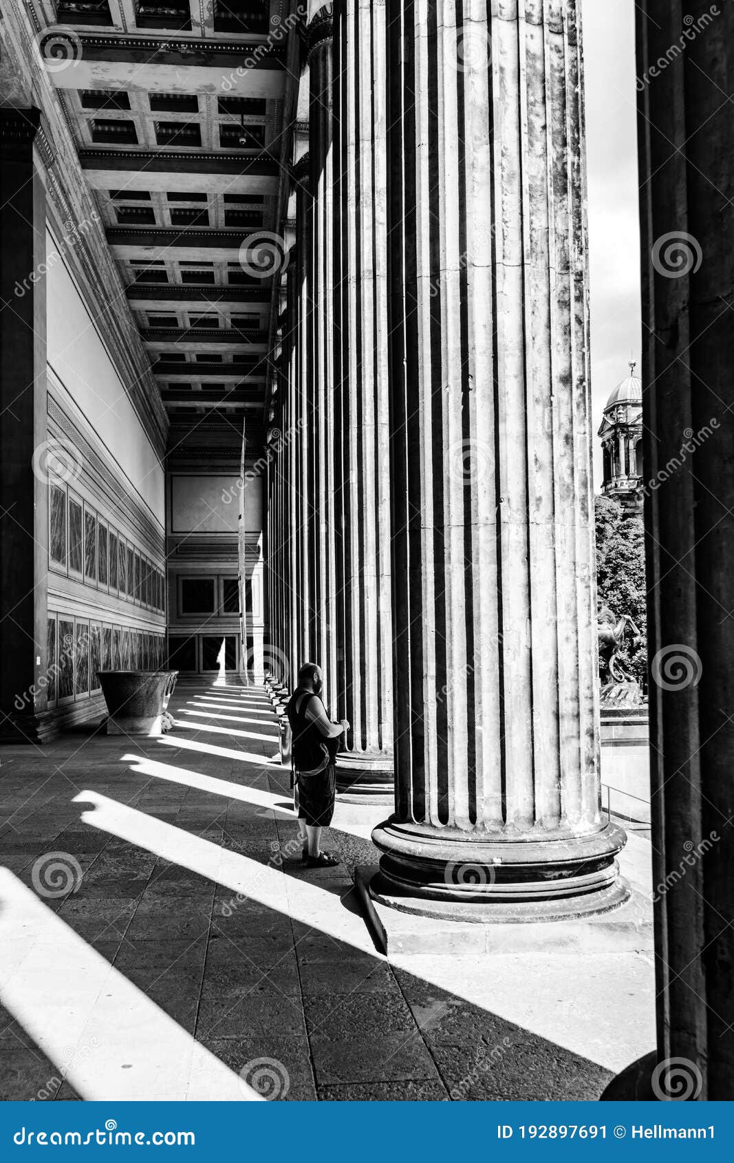 Stone Pillars in Front of the Altes Museum Editorial Photo - Image of ...