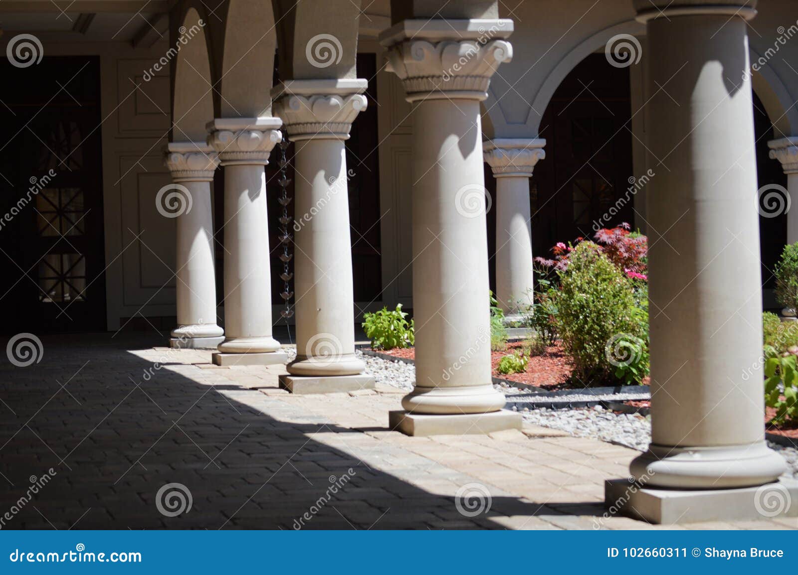 Stone Pillars stock image. Image of stone, pillars, greek - 102660311
