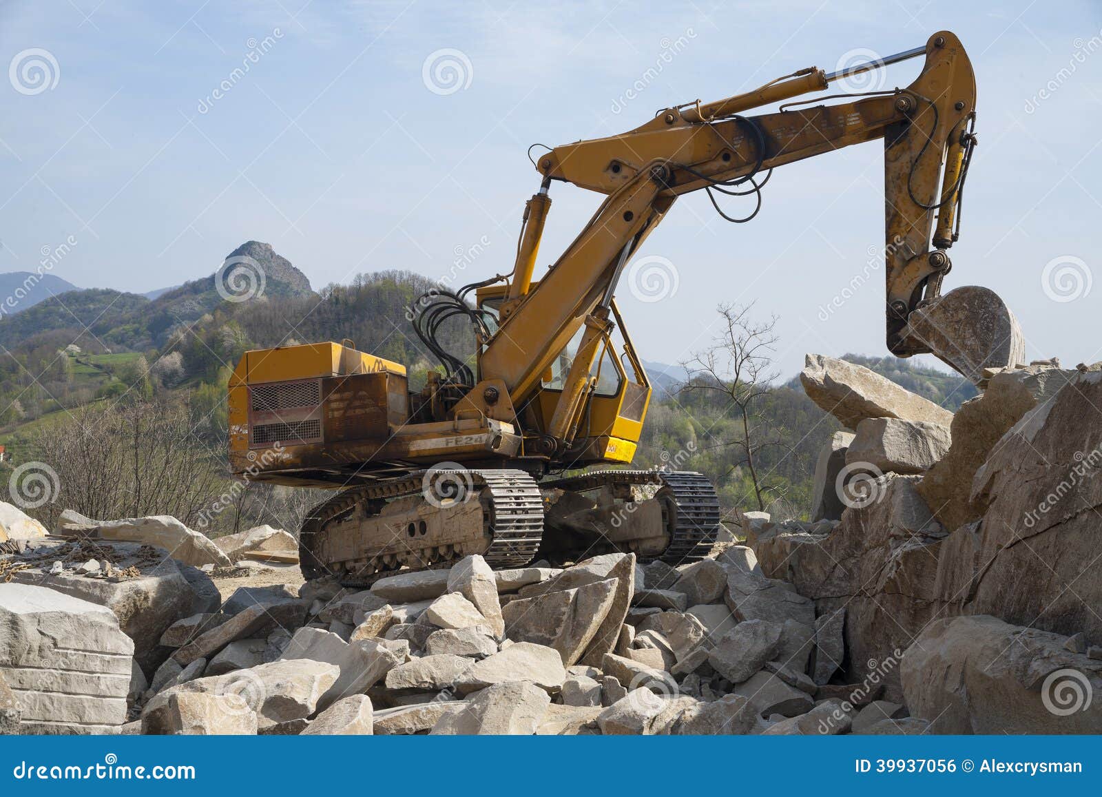 Stone pit - Quarry stock photo. Image of mining, granite - 39937056