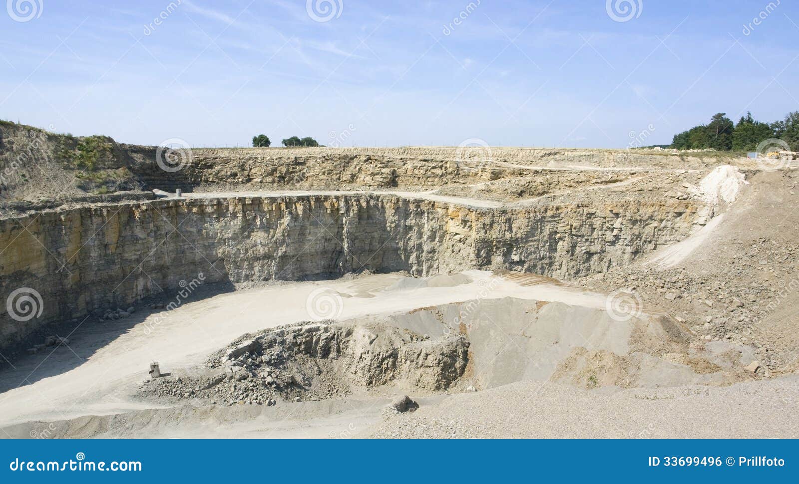 Stone pit scenery stock photo. Image of mineral, earth - 33699496