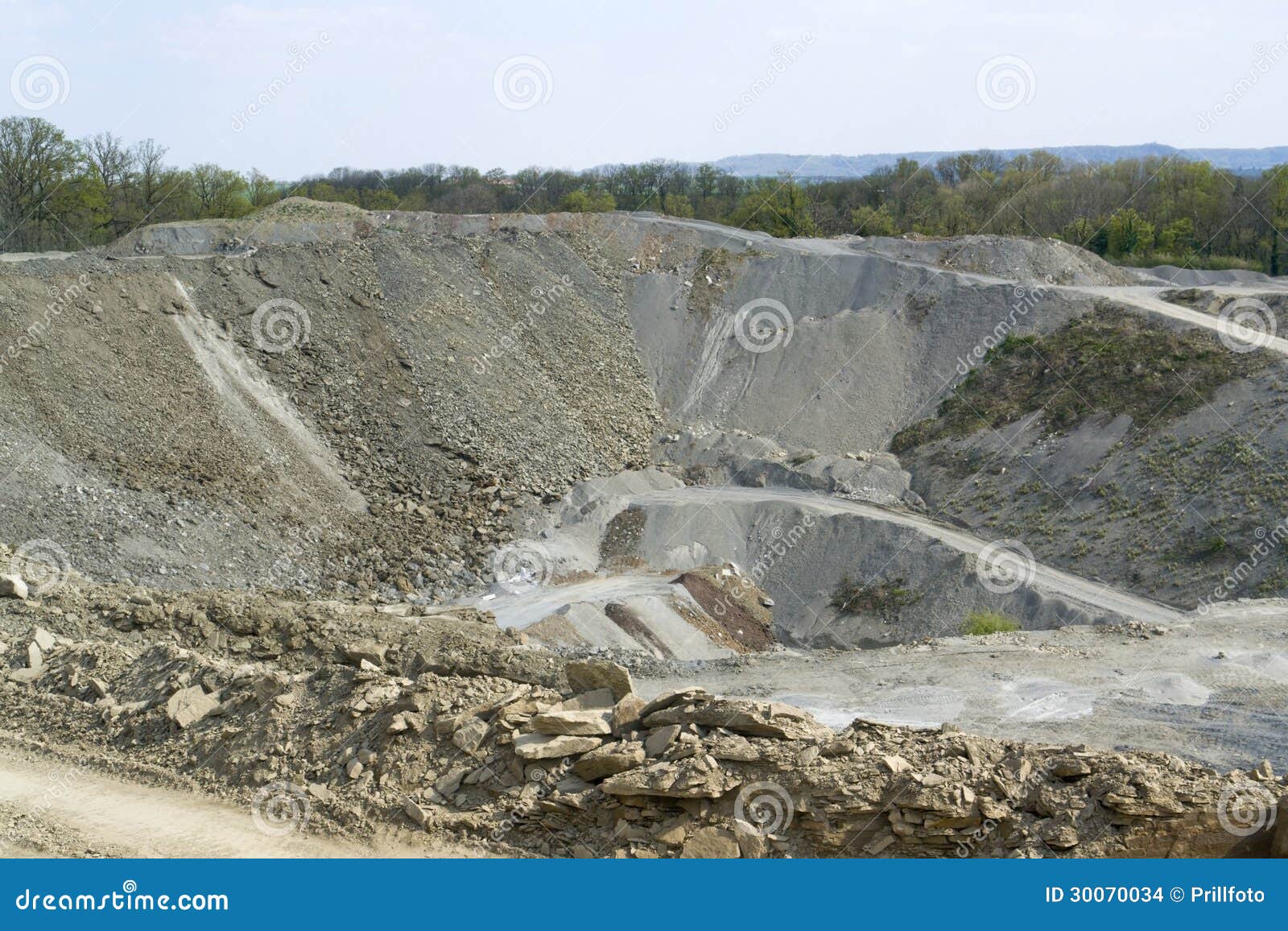 Quarry scenery stock photo. Image of limestone, mineral - 30070034