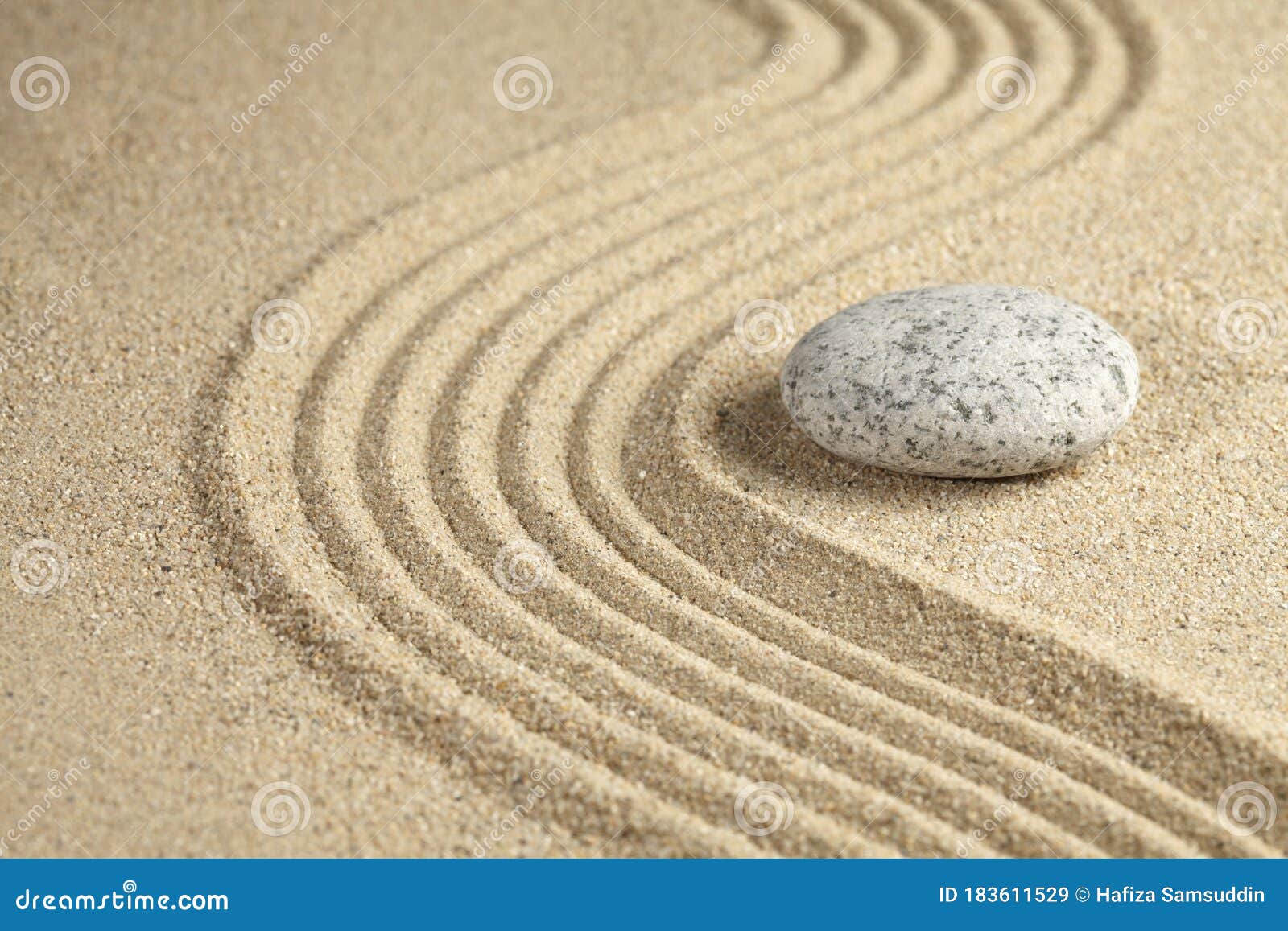 A Stone Place beside a Rippled Surface Sand Stock Image - Image of ...
