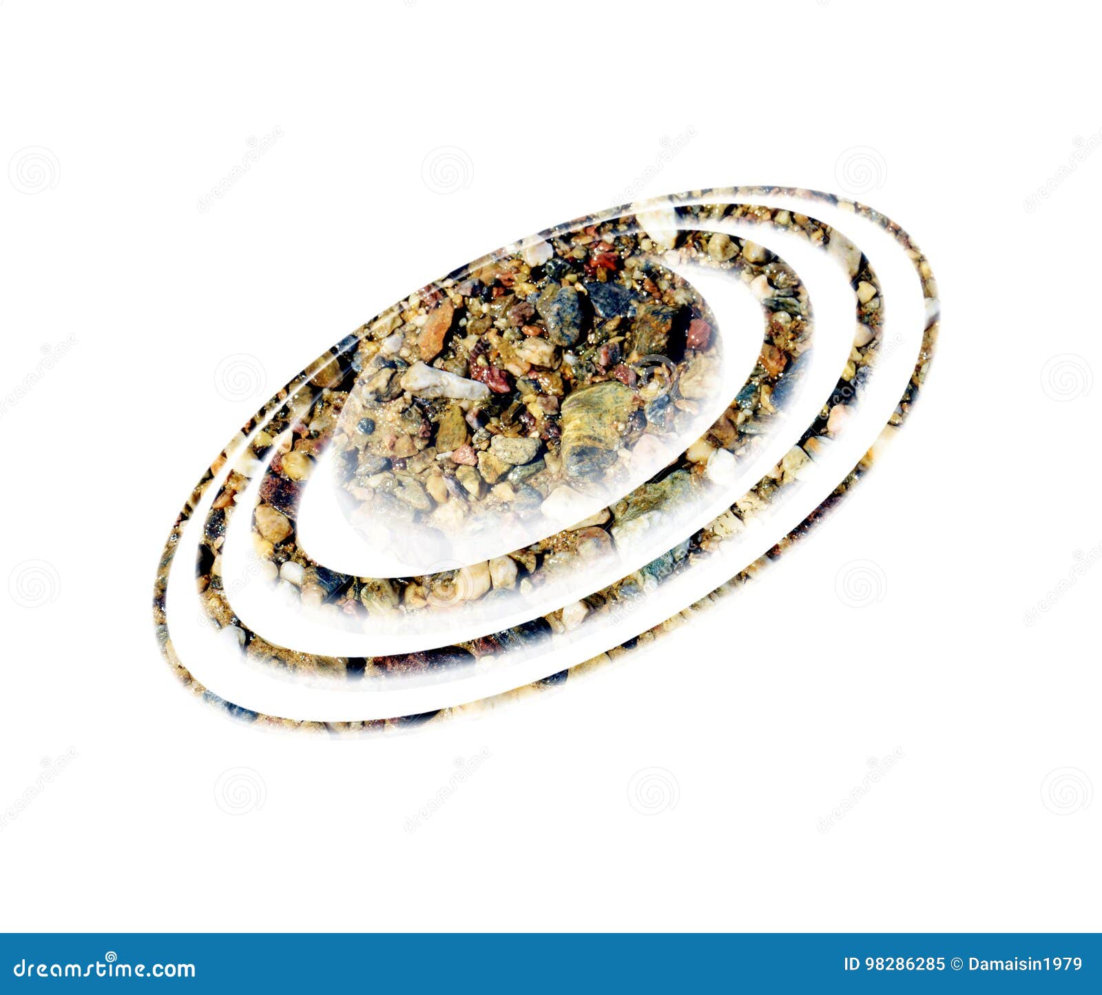 Stone Planet on White Background Stock Image - Image of white, star ...