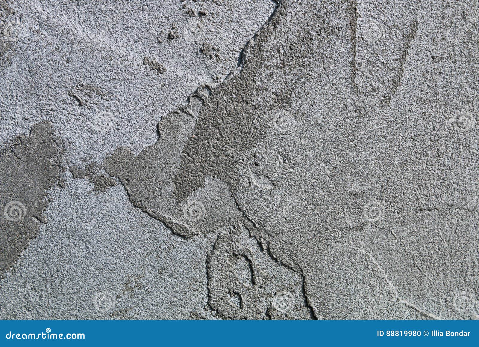 Stone Plaster Wall Background and Texture Style. Smears on a Concrete ...