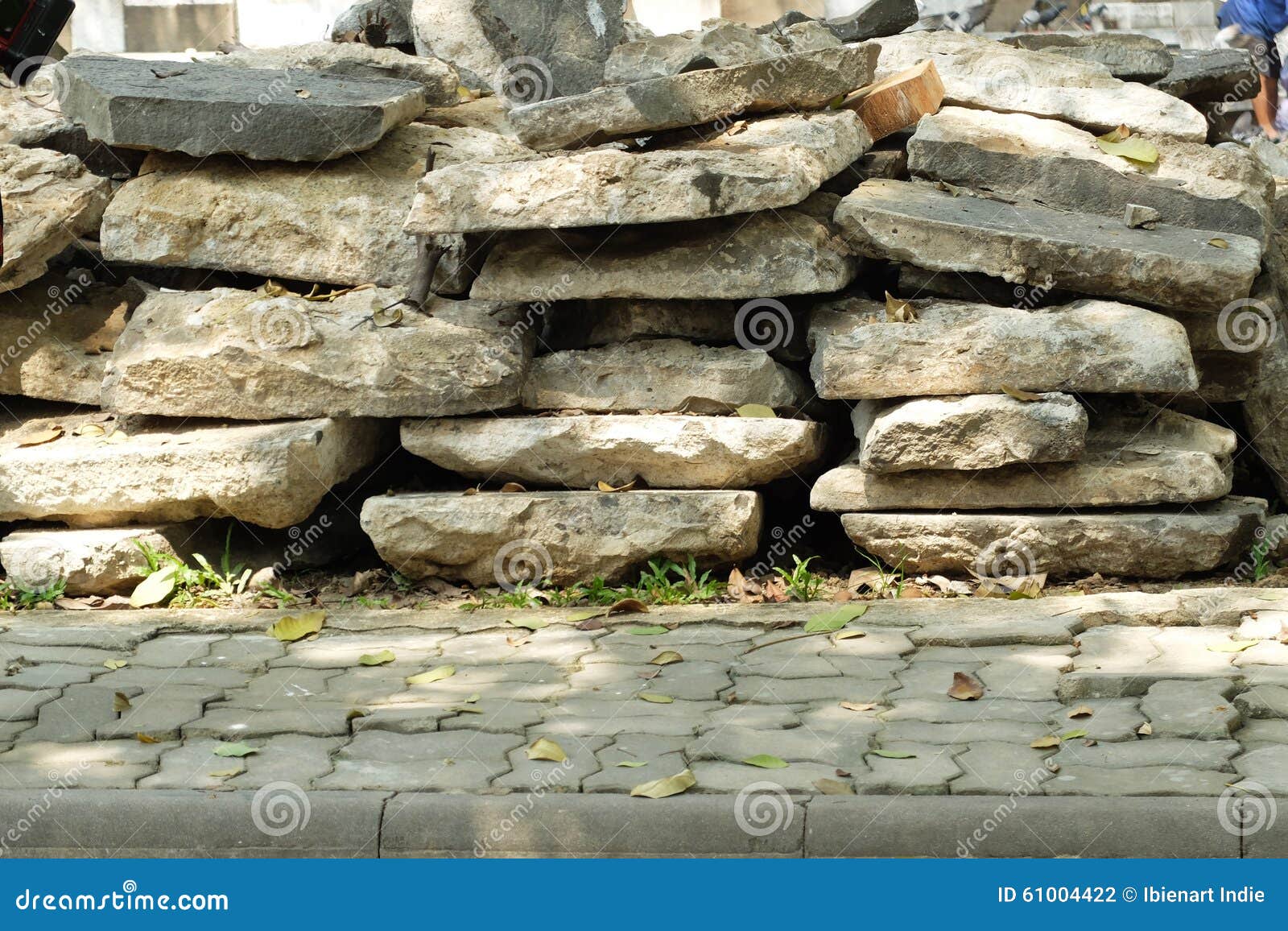 Stone plate and footpath stock photo. Image of rock, steppingstone ...