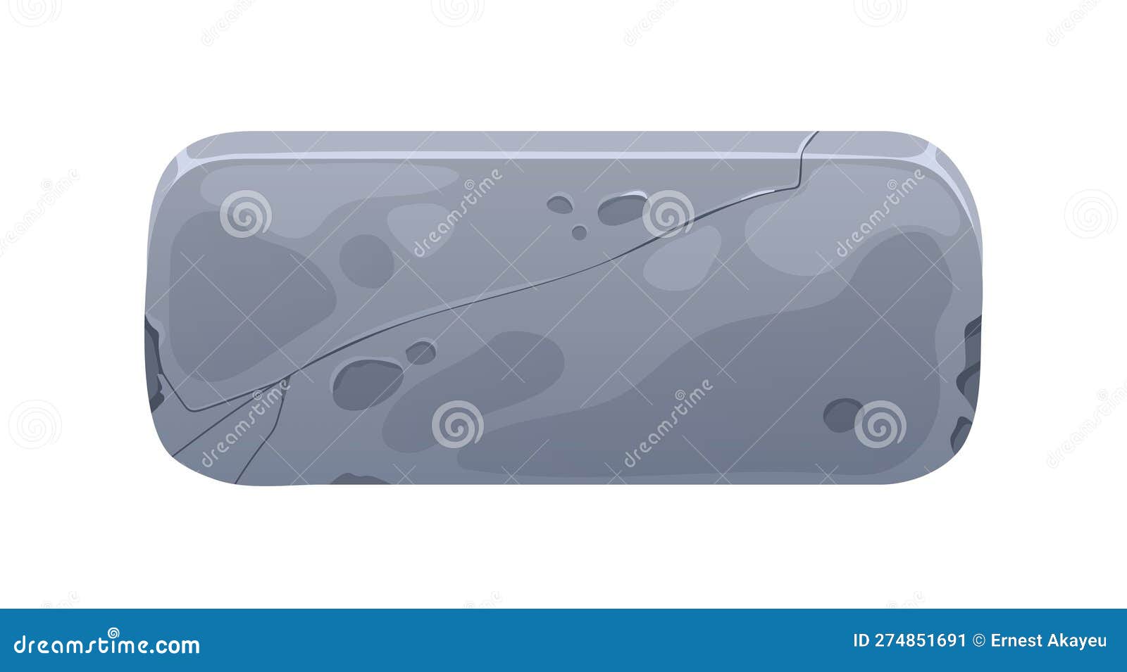 Stone Plate, Panel for Gui Design. Metal Rough Old Rectangle Board for ...