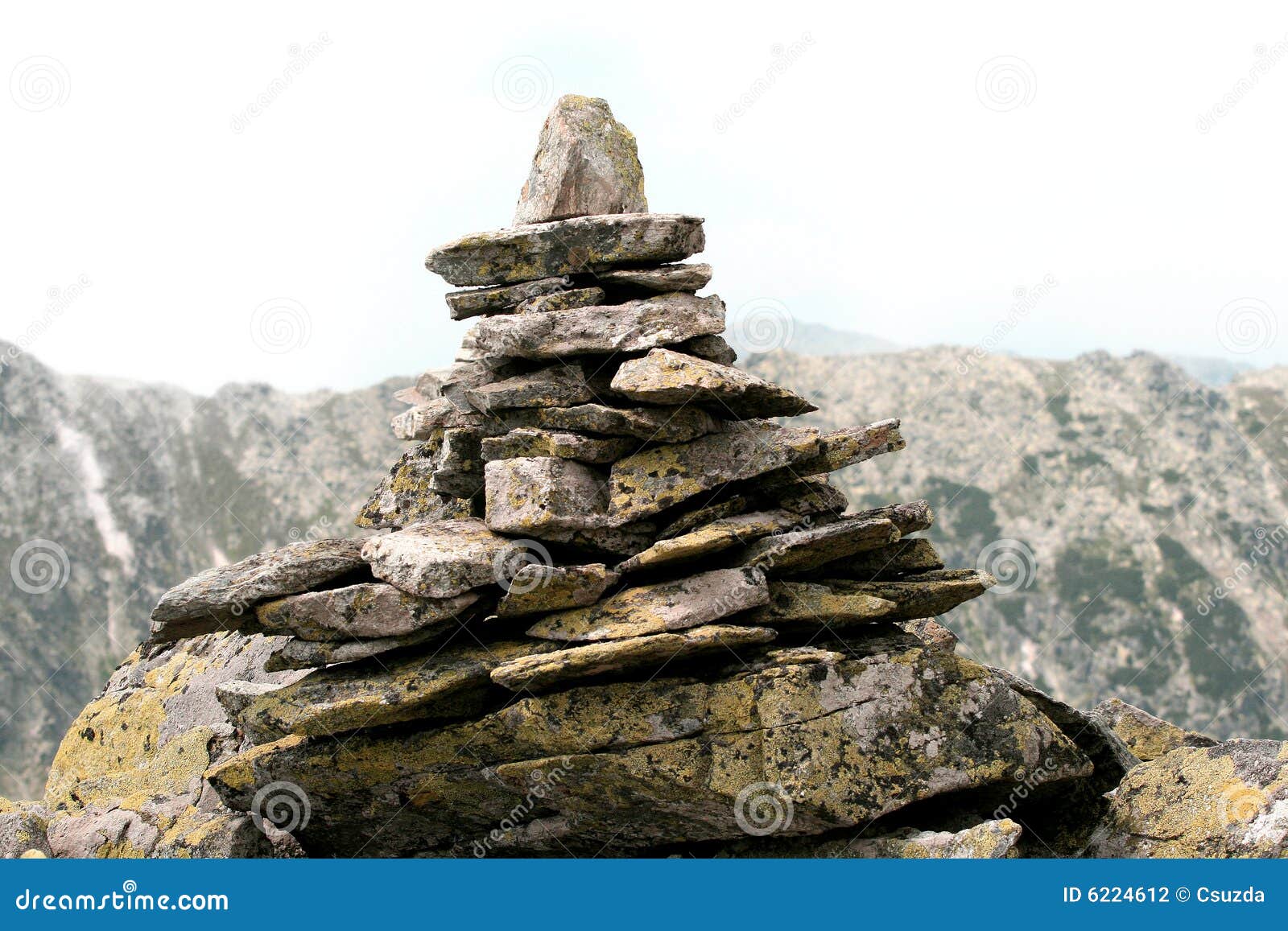 Stone pyramid stock photo. Image of mountaineer, explore - 6224612