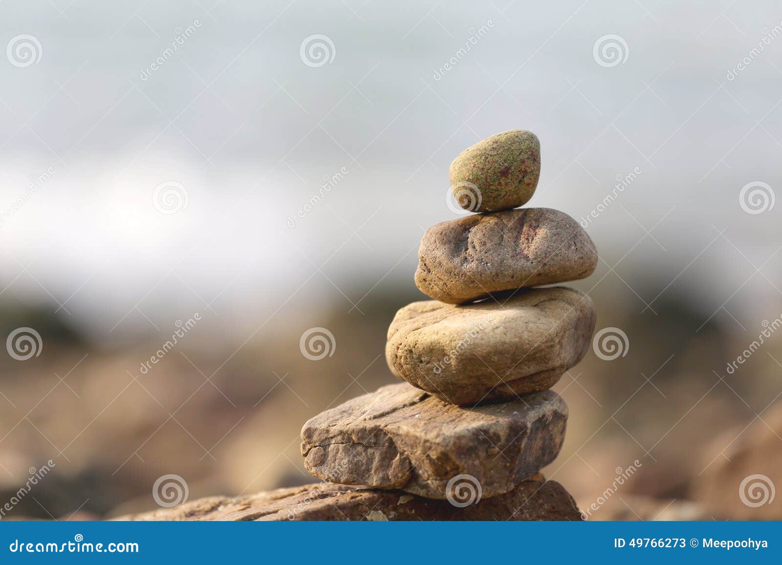 Stone pyramid. stock image. Image of harmony, rocks, pyramid - 49766273