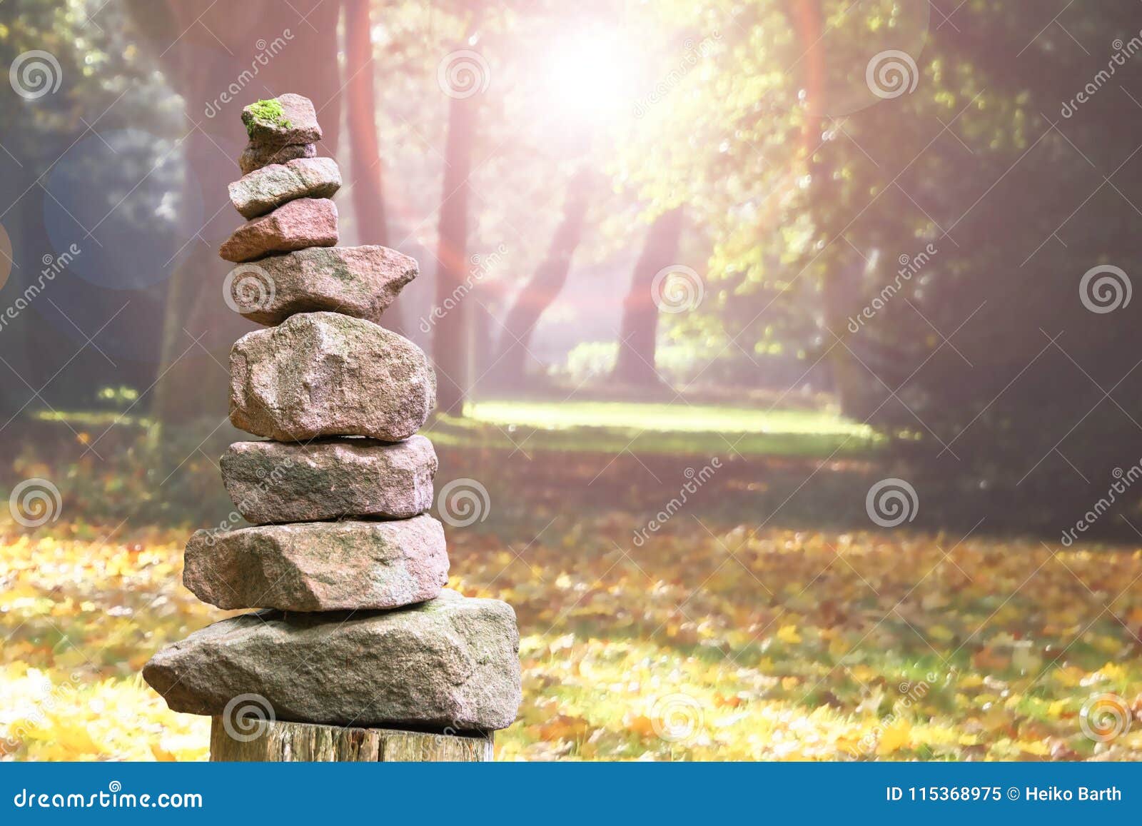 Stone pyramid in a park stock image. Image of meditation - 115368975