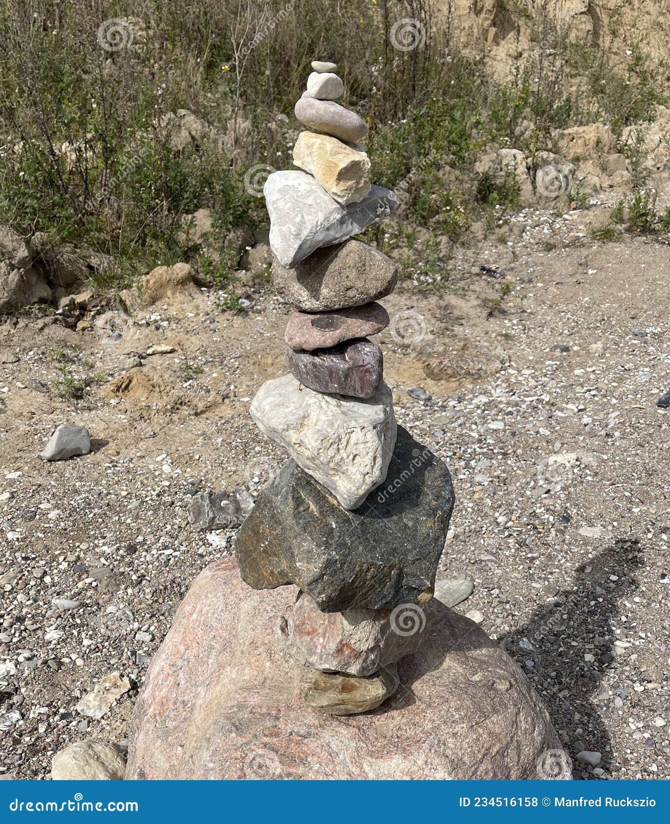 Stone pyramids stock photo. Image of signpost, rock - 234516158