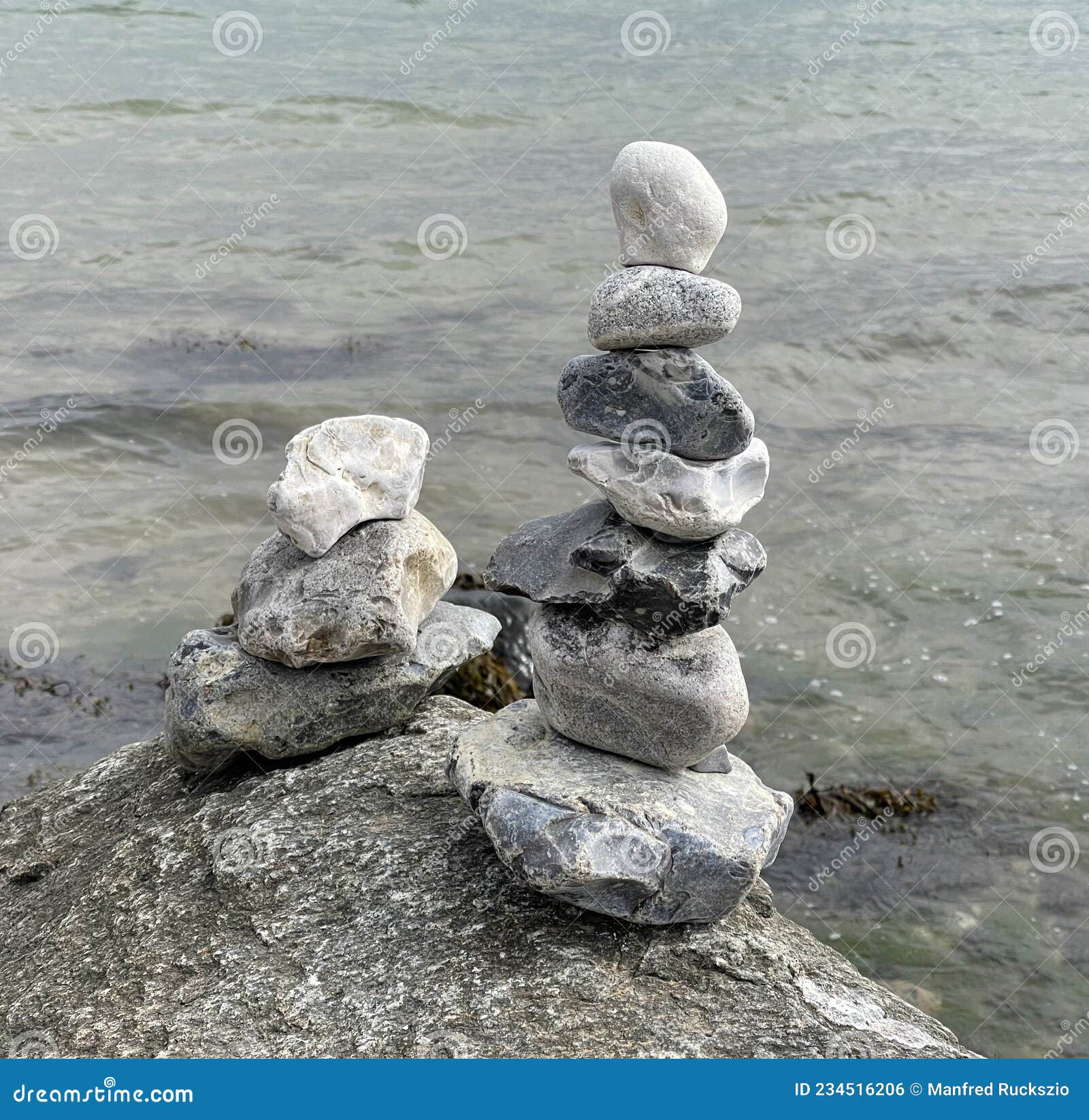 Stone pyramids stock photo. Image of cairn, statues - 234516206