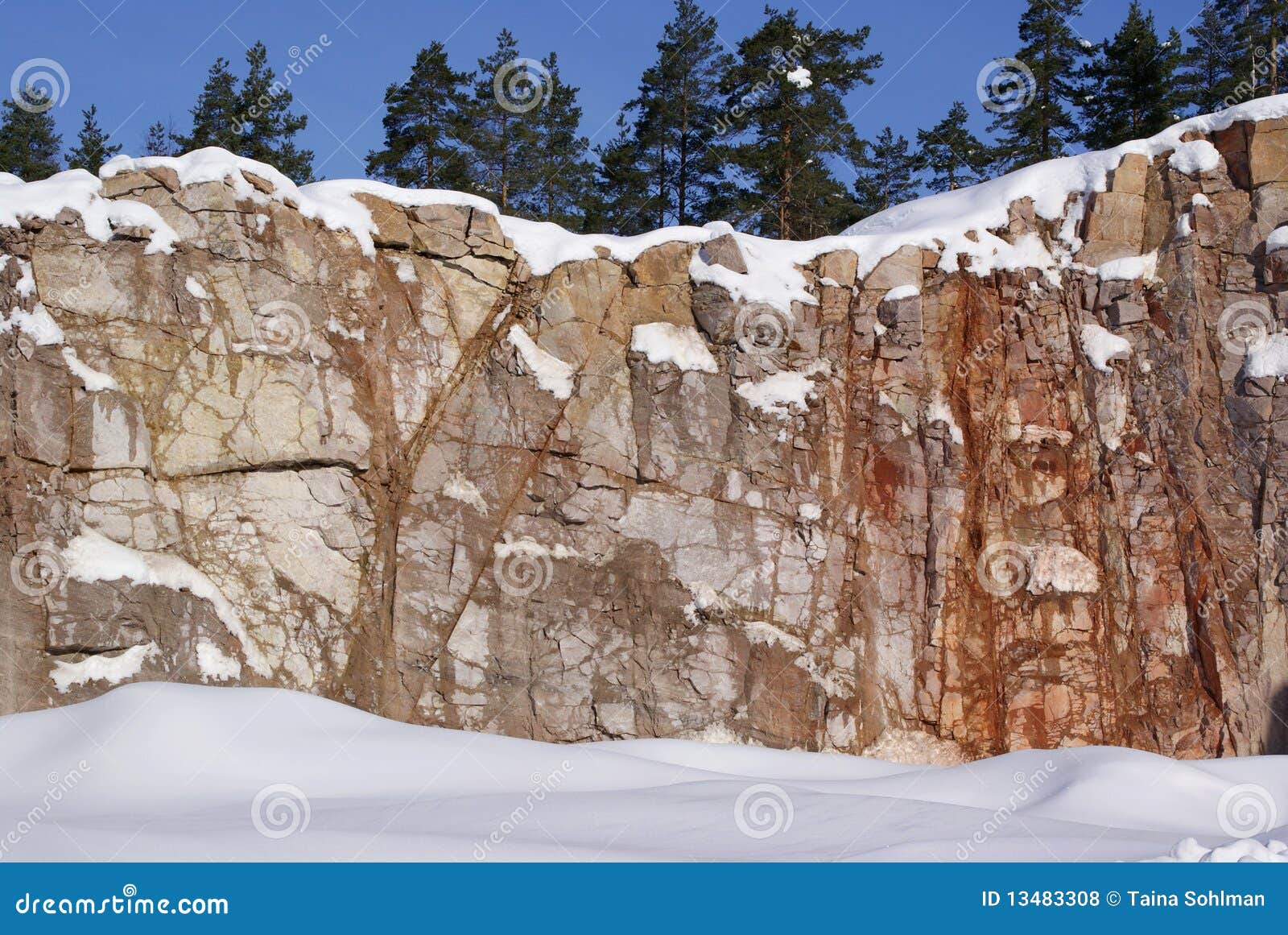 Stone Quarry stock photo. Image of site, cliff, finland - 13483308