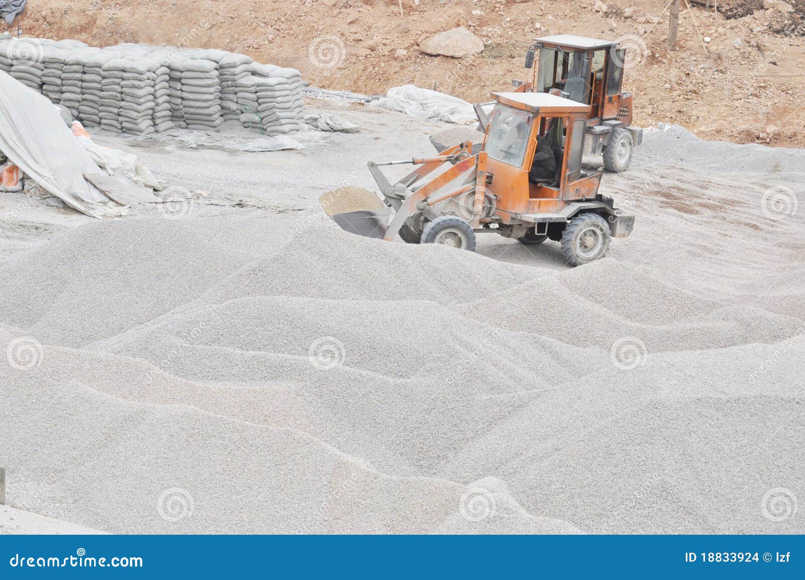 Stone quarry stock photo. Image of closeup, move, mixing - 18833924
