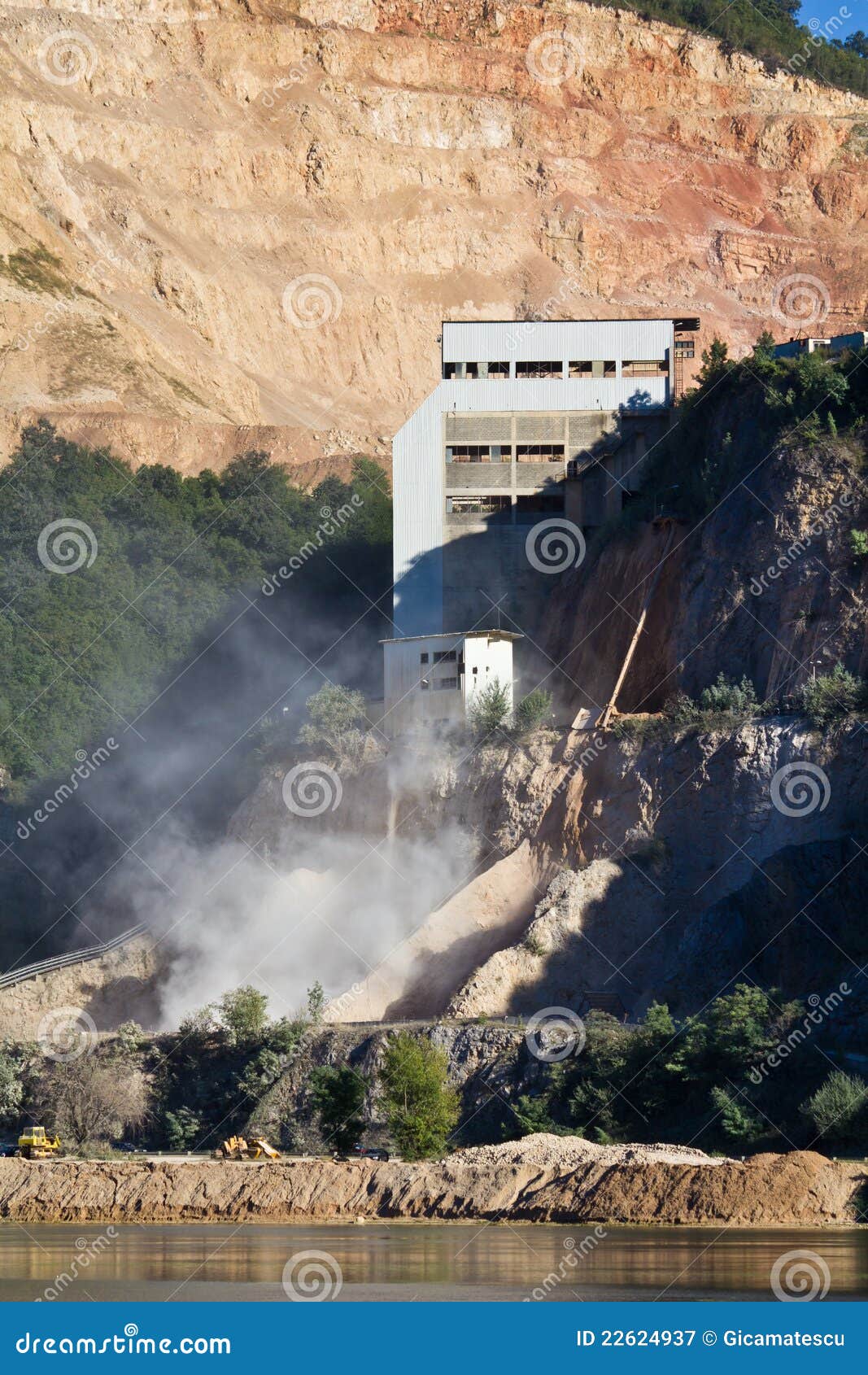 Stone quarry stock image. Image of resource, danube, miner - 22624937
