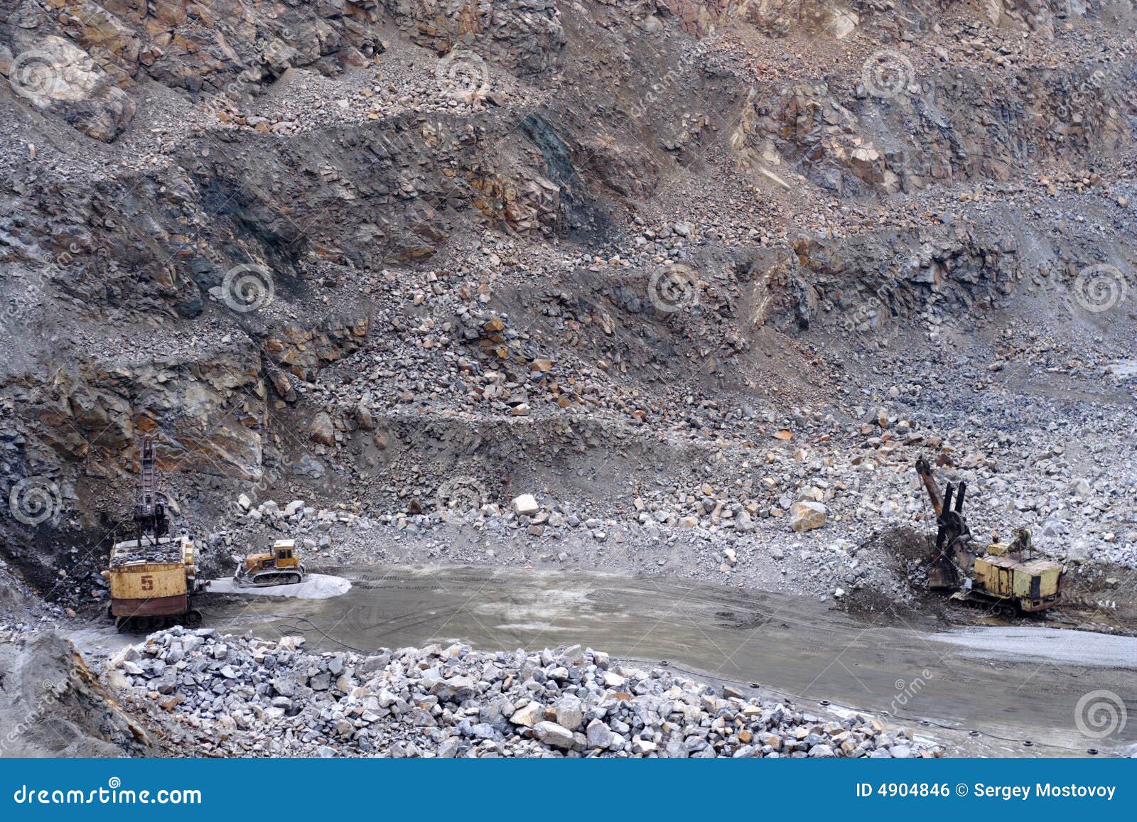 Stone quarry stock photo. Image of stone, heap, industry - 4904846