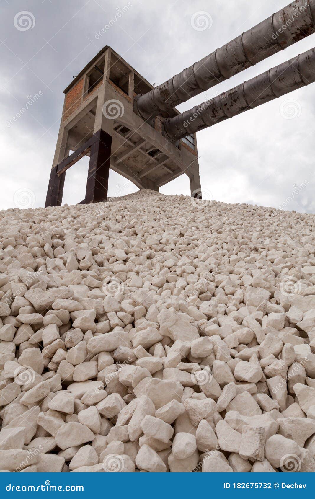 Stone Quarry Construction.Gravel Production. Industrial Background ...