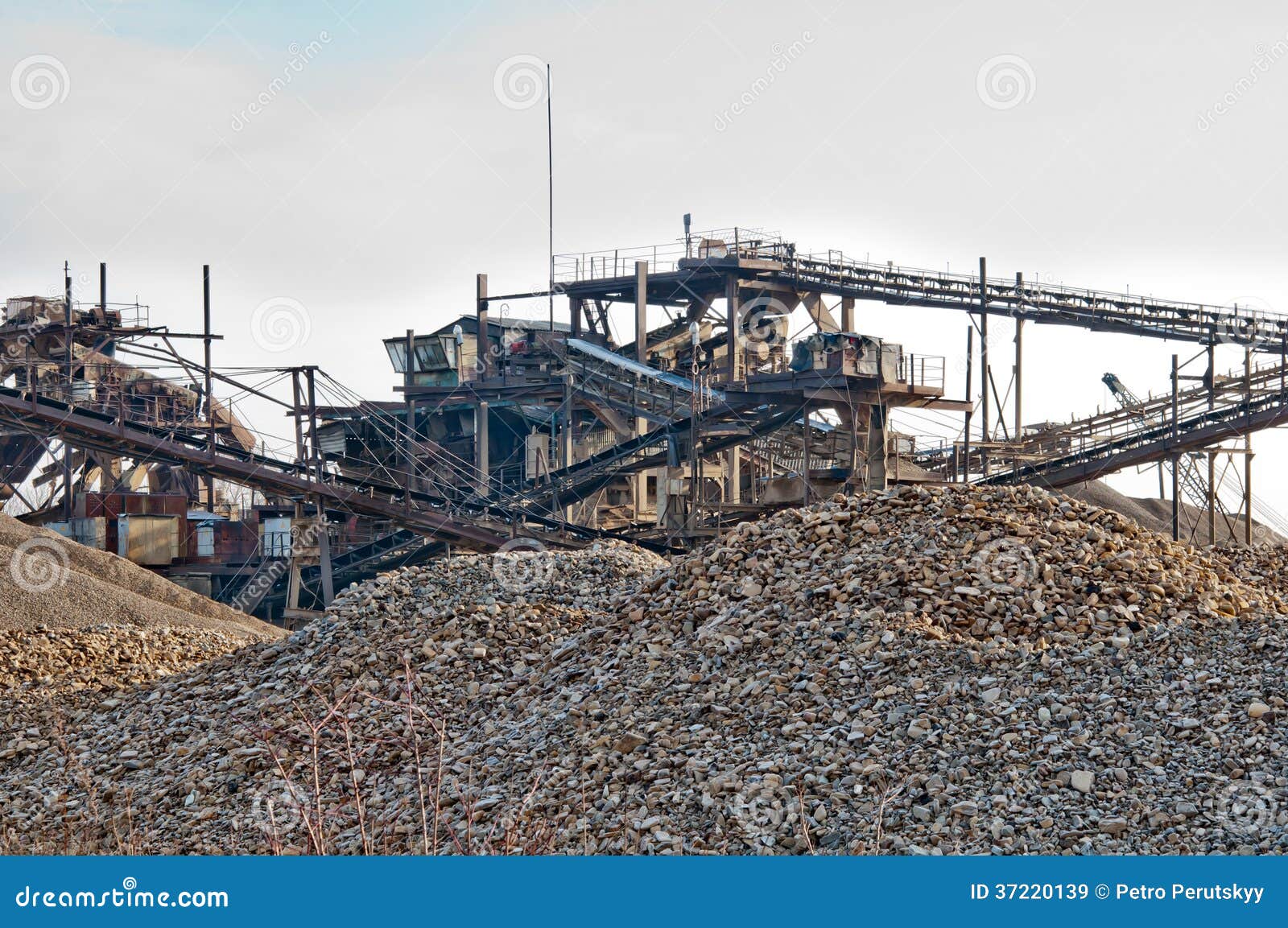 Stone quarry stock image. Image of metal, iron, material - 37220139