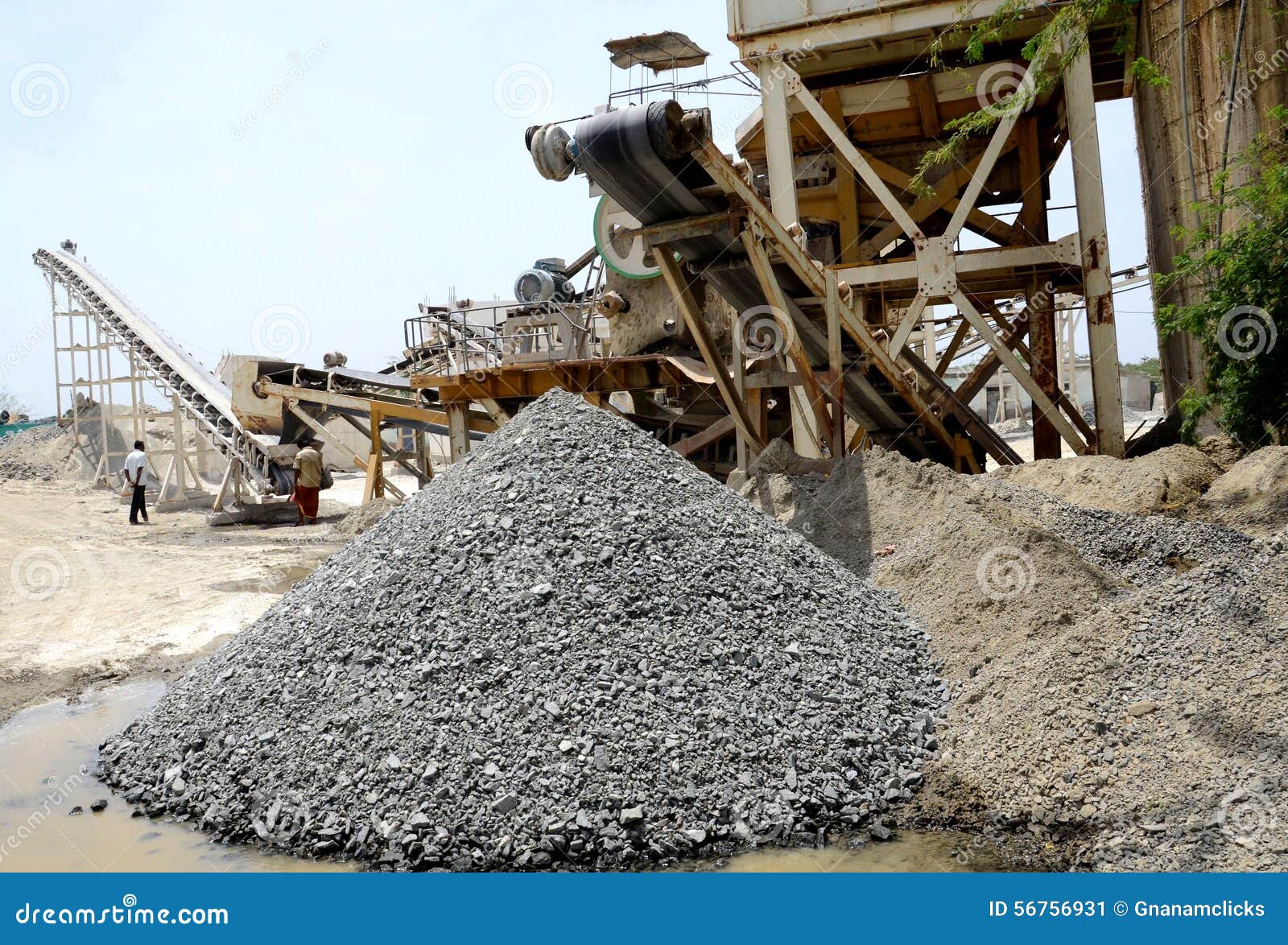 STONE QUARRY stock image. Image of rock, production, work - 56756931